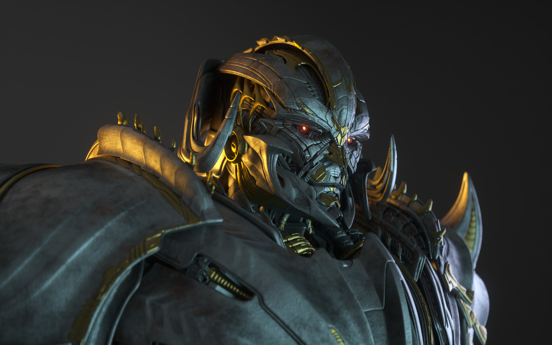 ArtStation - Transformers Megatron bust study