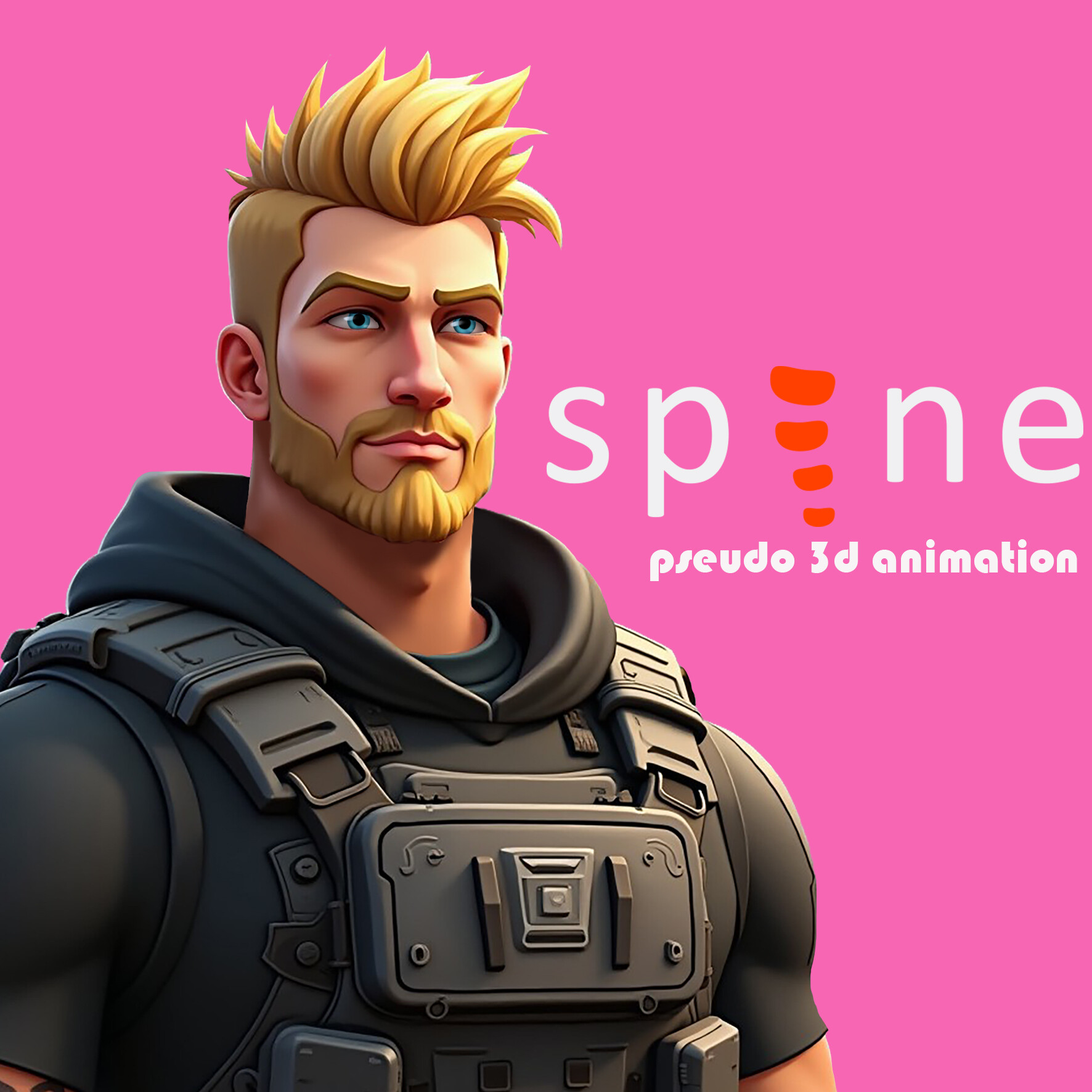 ArtStation - Pseudo 3d character animation in spine.