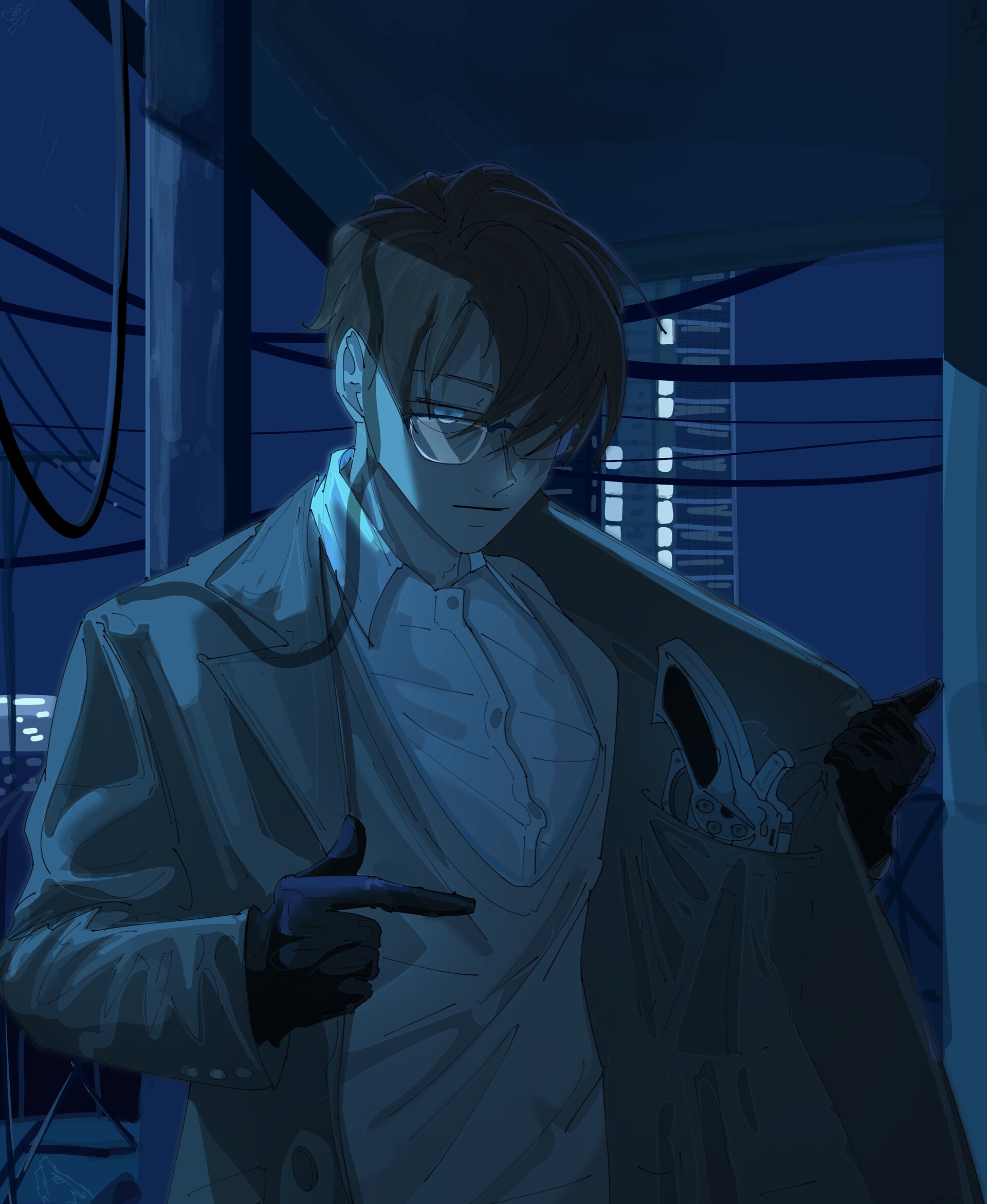 ArtStation - Serious Detective Logan (school Bus Graveyard fanart)