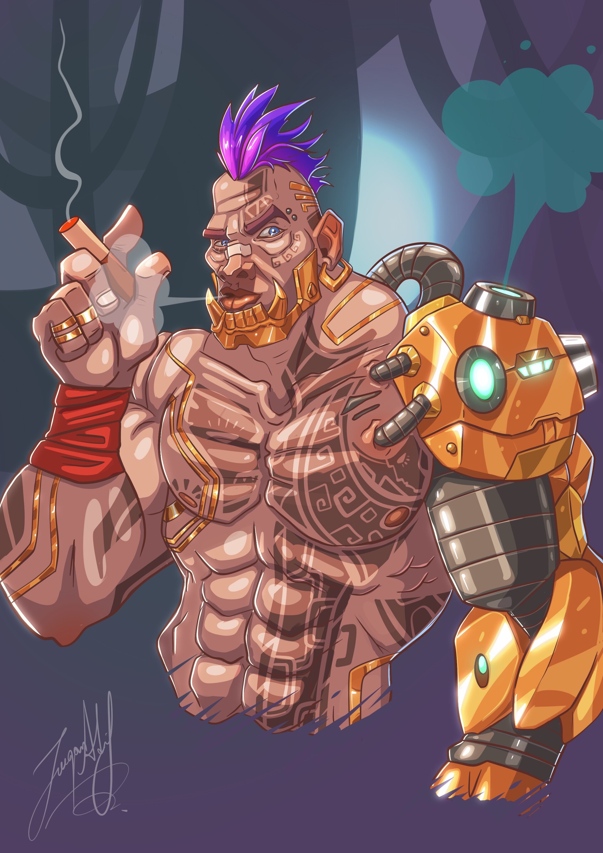 ArtStation - Cyberpunk dude