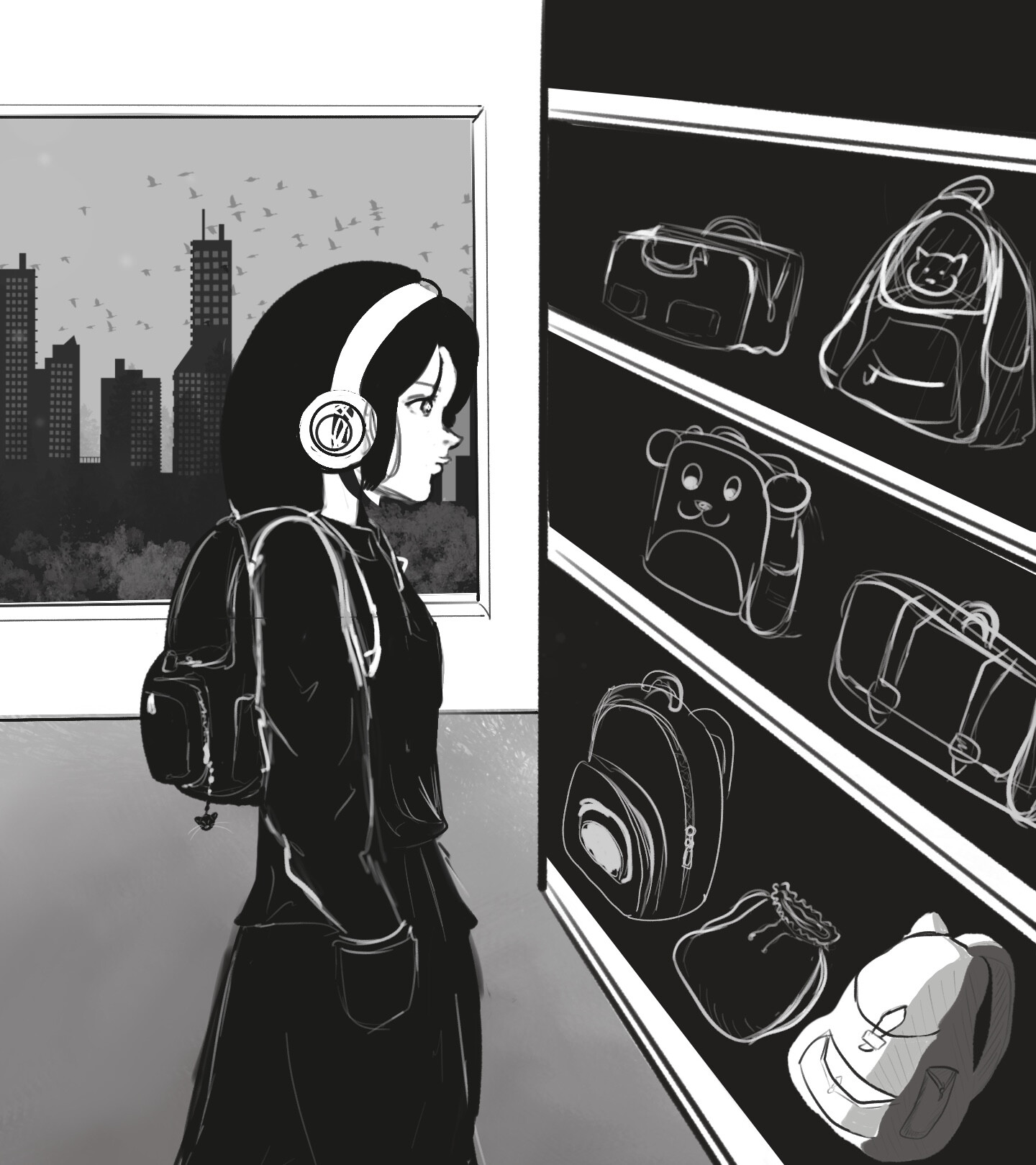 ArtStation - Inktober 2024 - BackPack