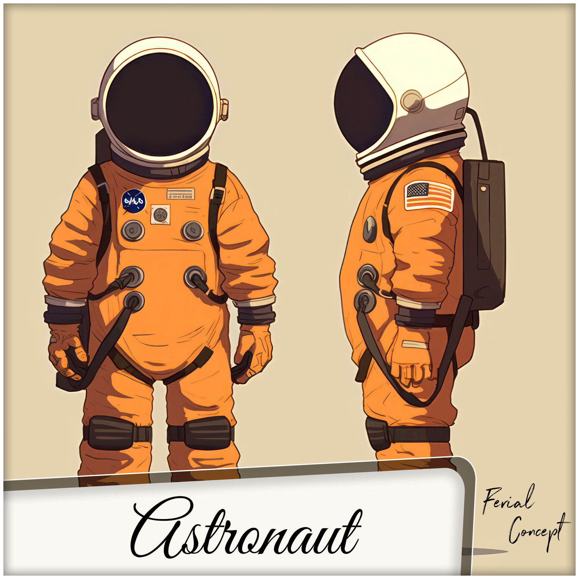 ArtStation - 🔹210 Astronaut - Cartoon Character Reference Image Pack v ...