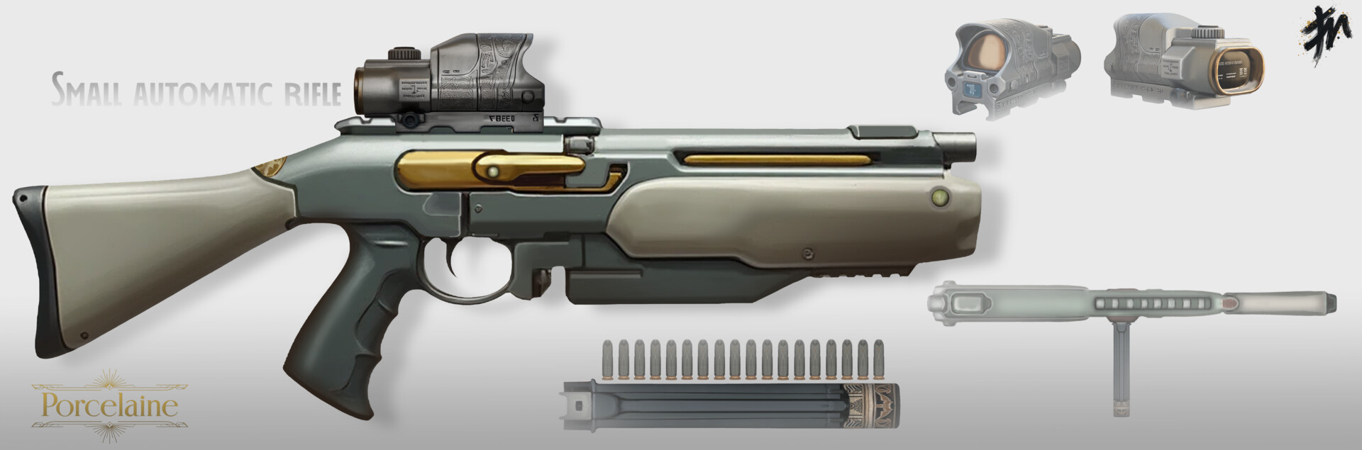 ArtStation - Small automatic rifle