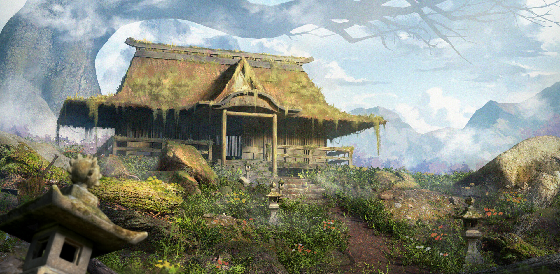 ArtStation - Deserted temple