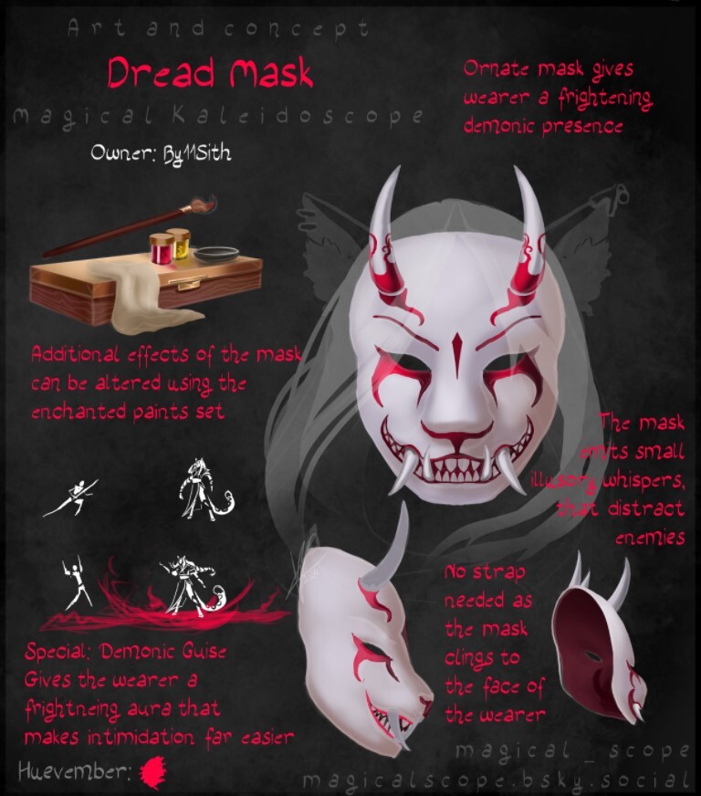 Magical Kaleidoscope - Huevember 2024 Dread Mask