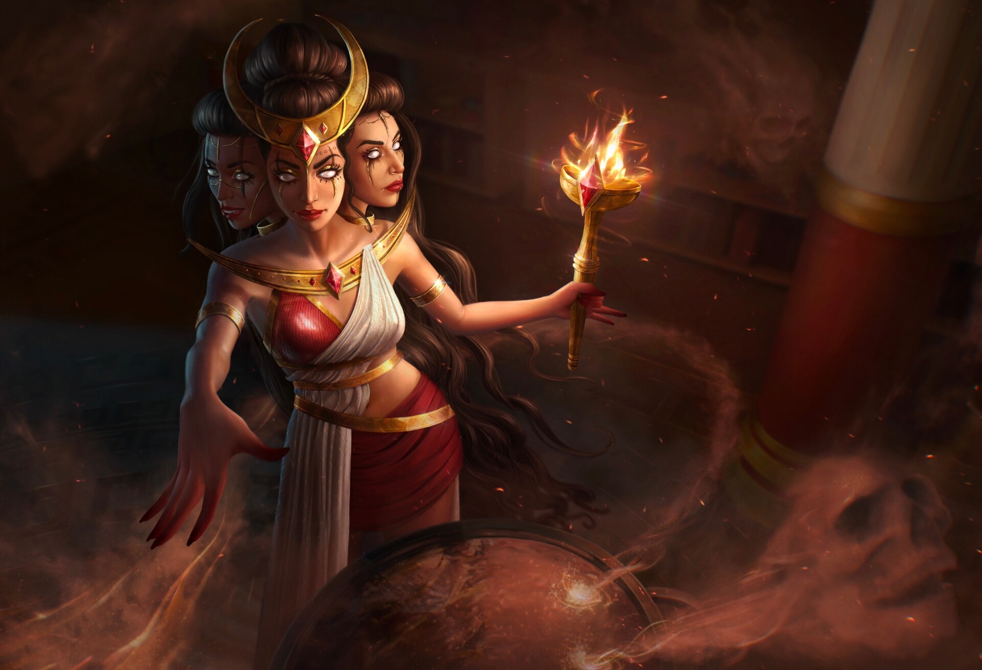 ArtStation - Hecate, the Call of Lost Souls