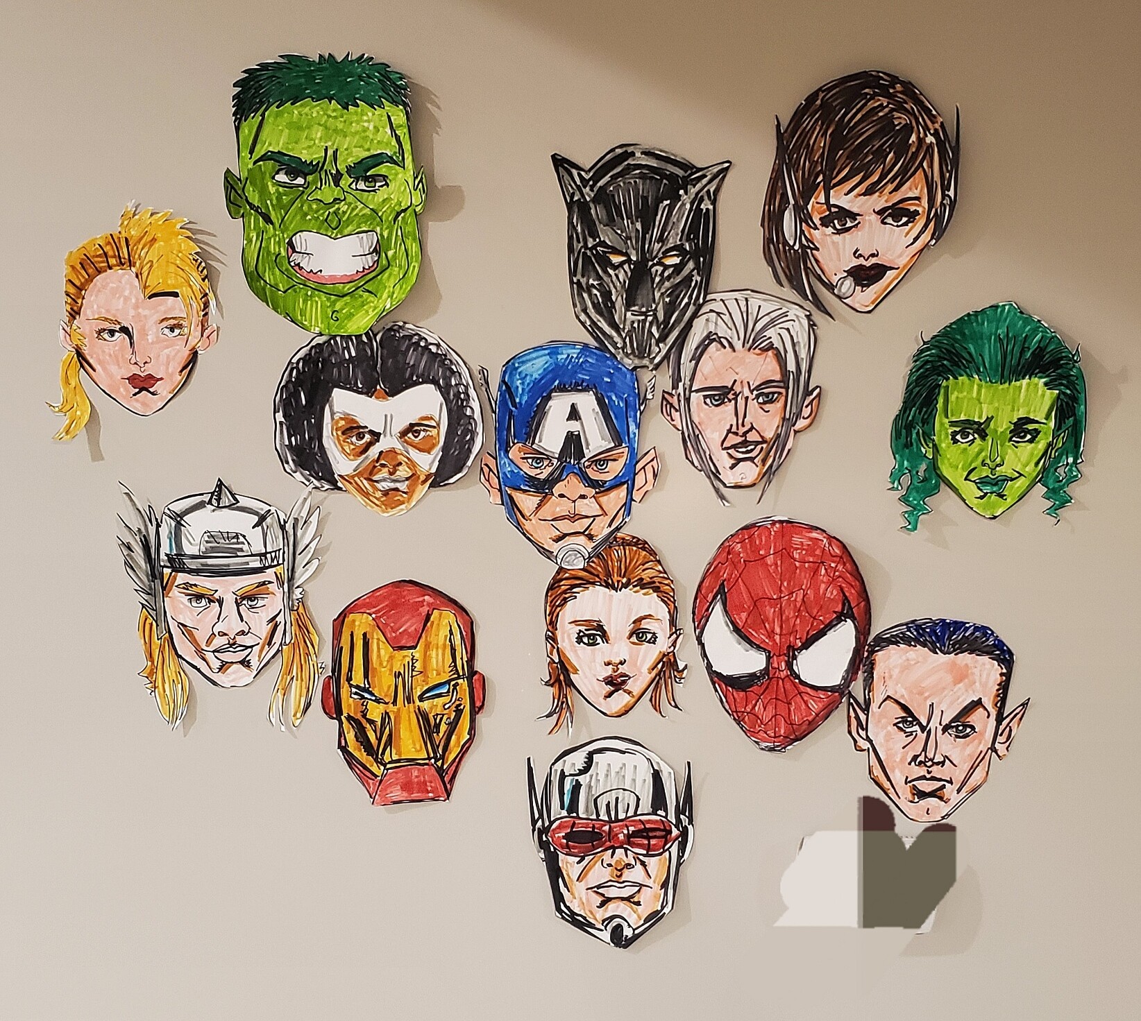 ArtStation - avengers wall art project by rodriguesart