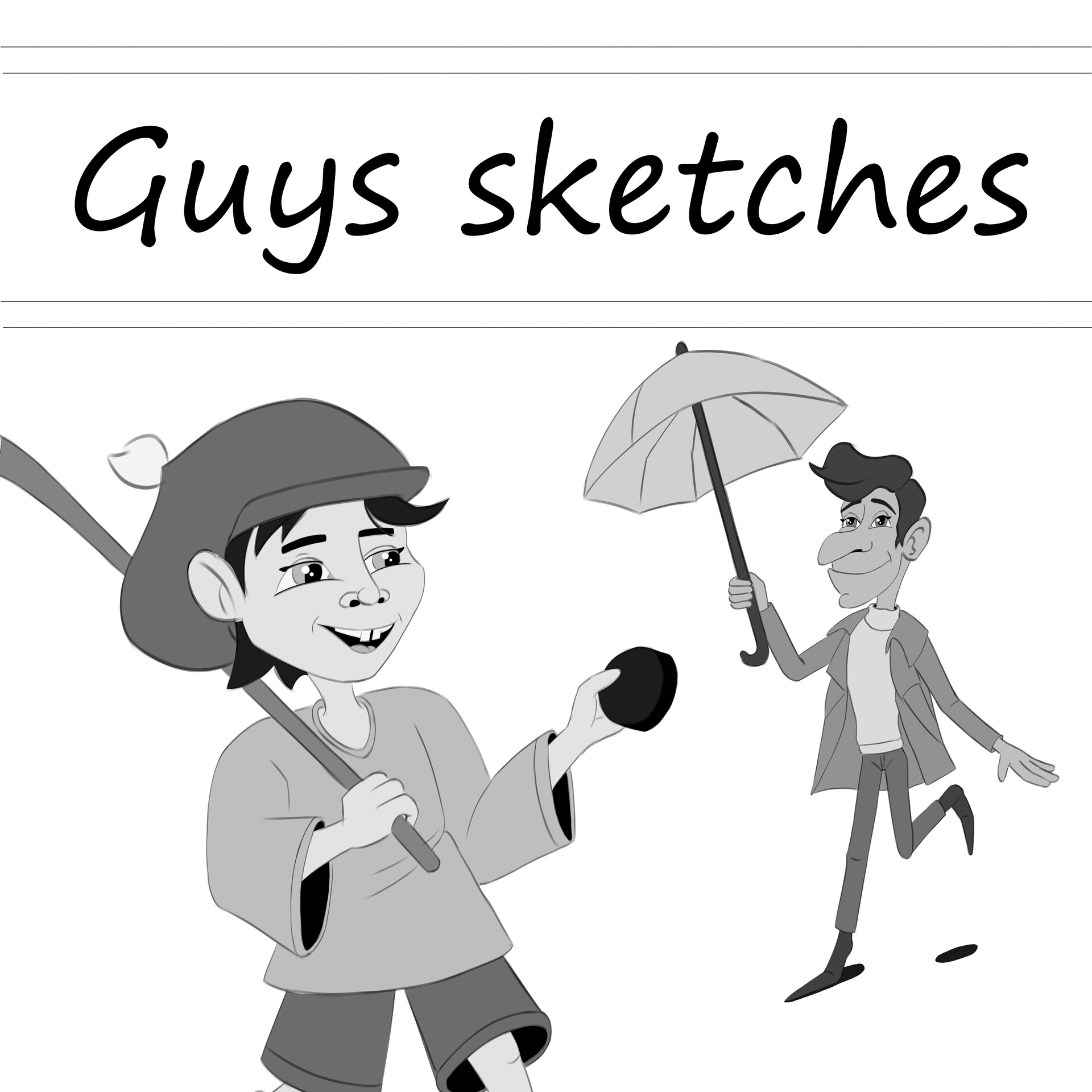 ArtStation - Guys (sketches)