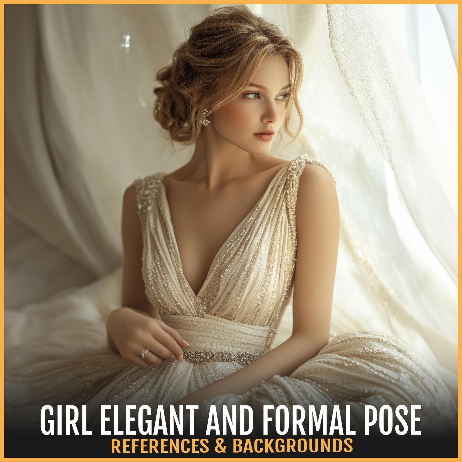 ArtStation - 303 Girl Elegant and Formal Pose