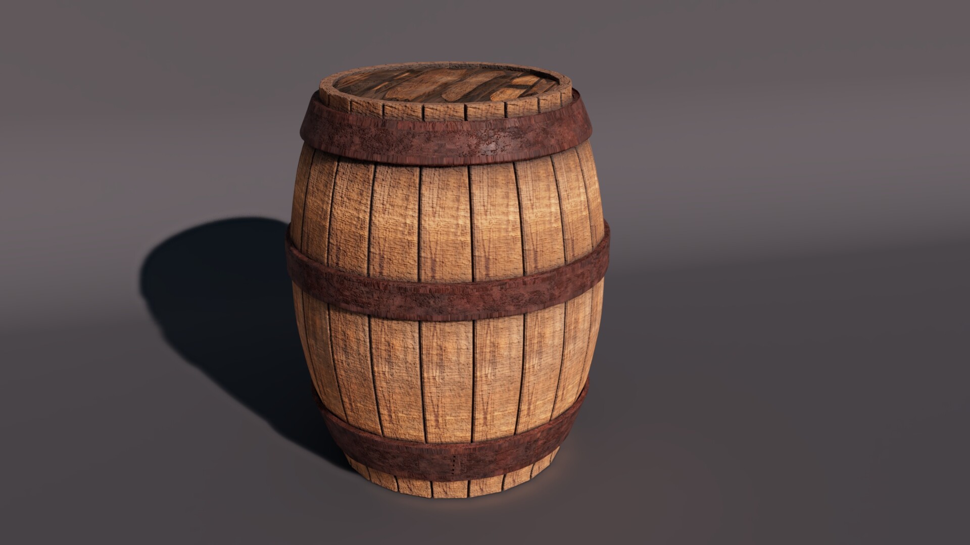 Arjun Adhikary - Wooden Barrel 3D model