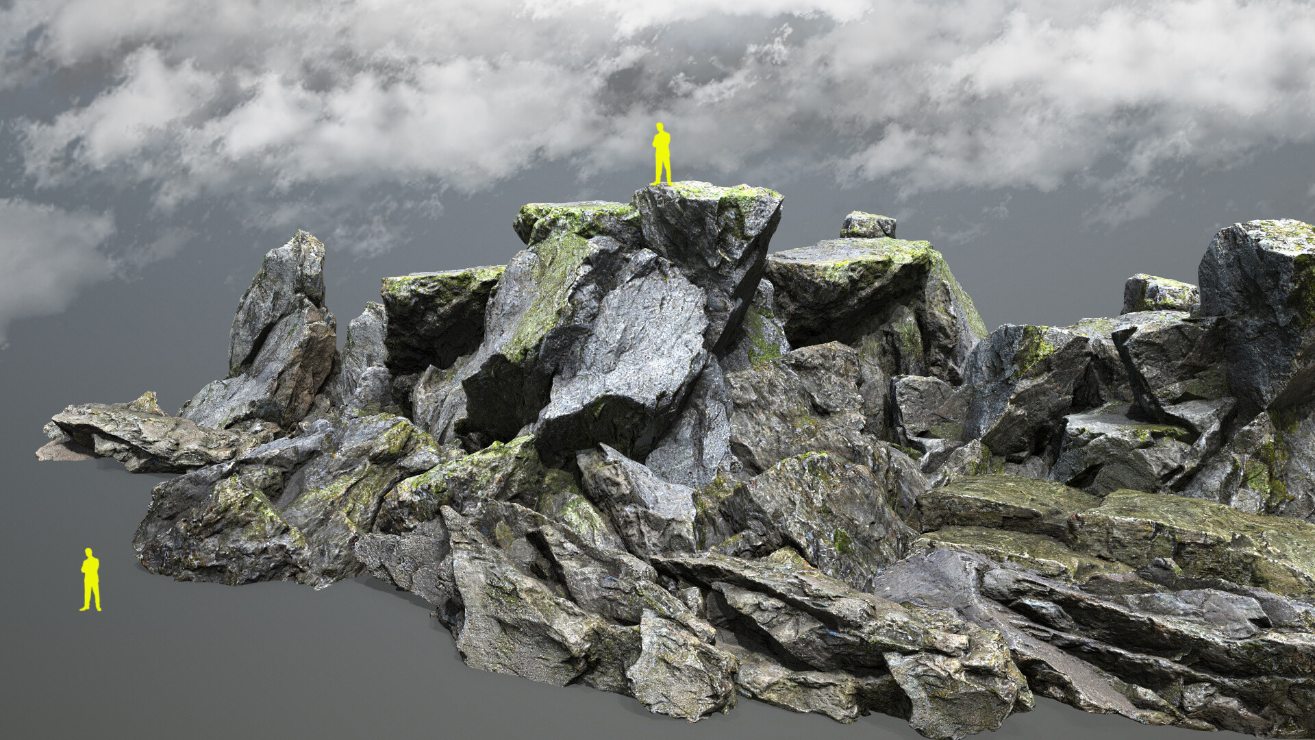 ArtStation - cliff rocks