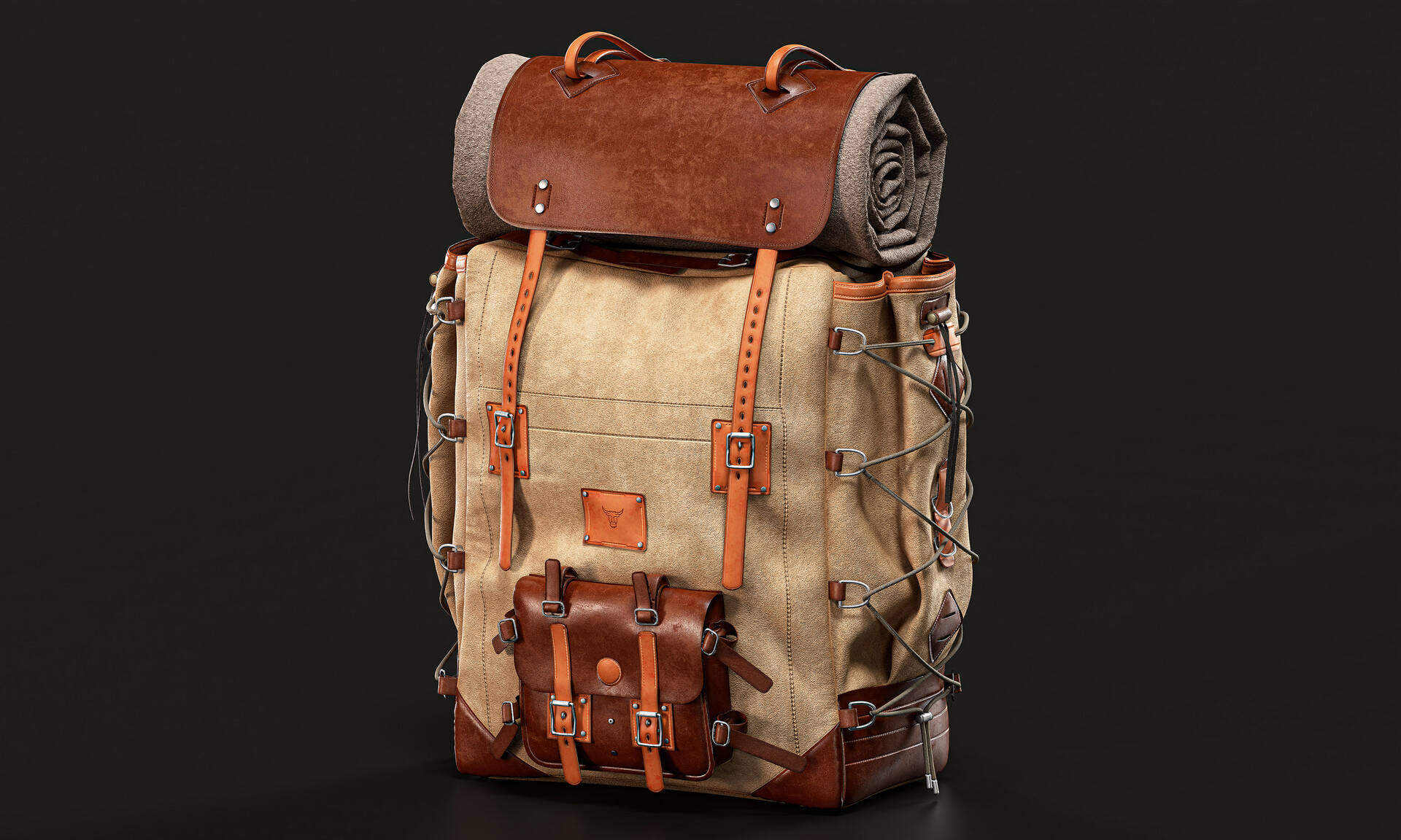 ArtStation - Camping Backpack/ marvelous designer / clo3d / PBR ...