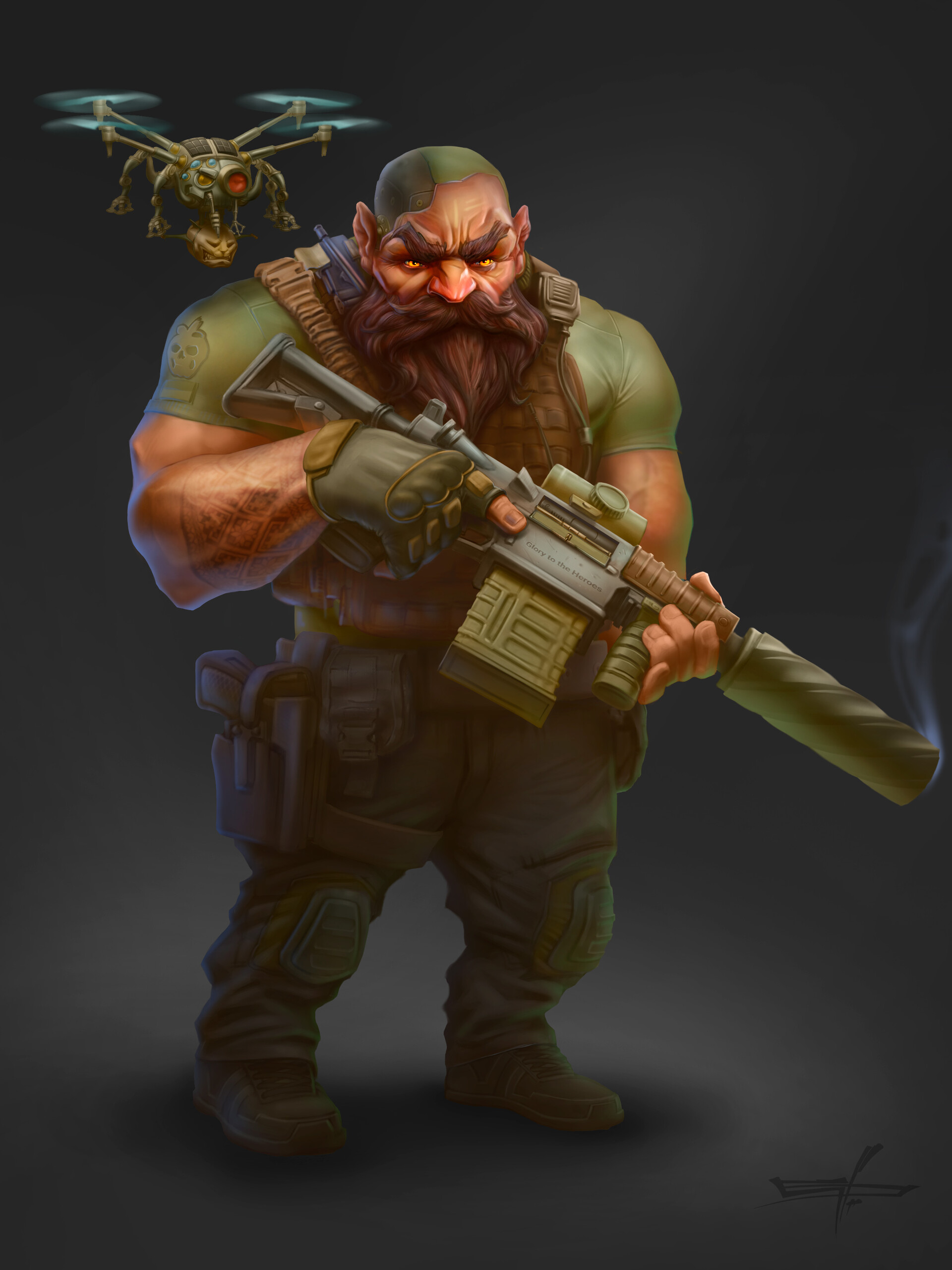 ArtStation - Poject "COMBAT DWARFS" / Dwarf