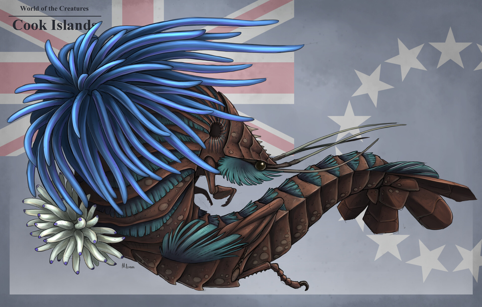 ArtStation - World of the Creatures series by Mel Cabre: Cook Islands