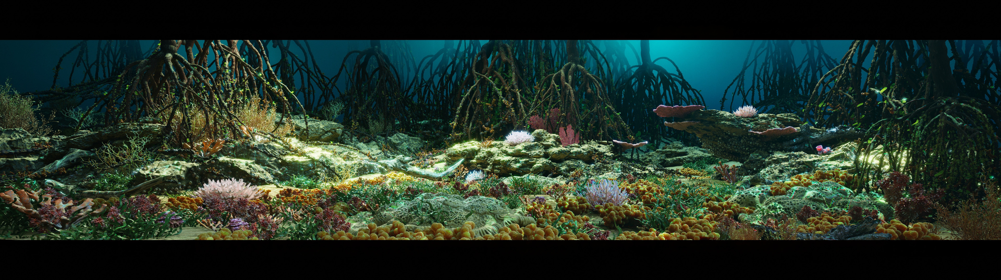 Daniel Bayona - Weird little project. A digital Coral reef for real size projection.