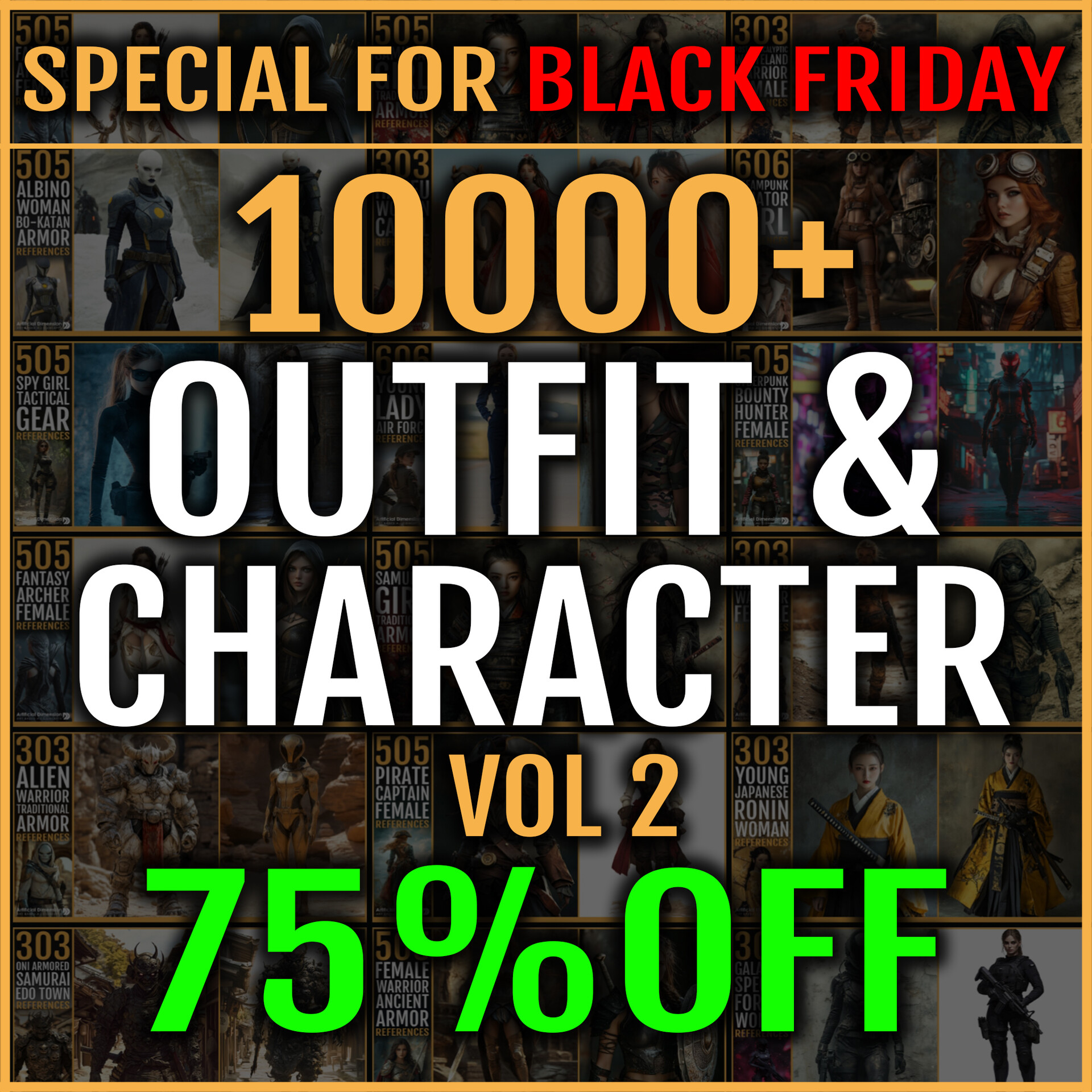 ArtStation - 10000+ Character & Outfit MEGA Pack VOL 2