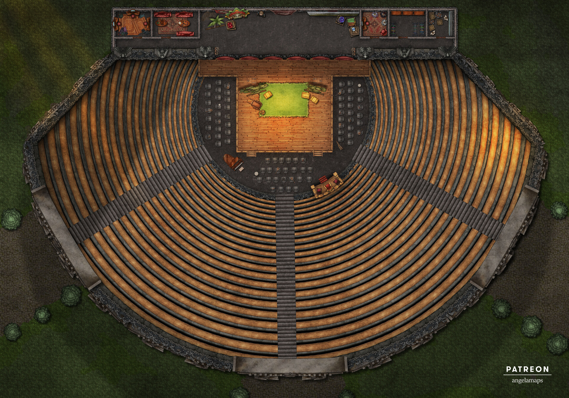 ArtStation - Theatre Battle Map