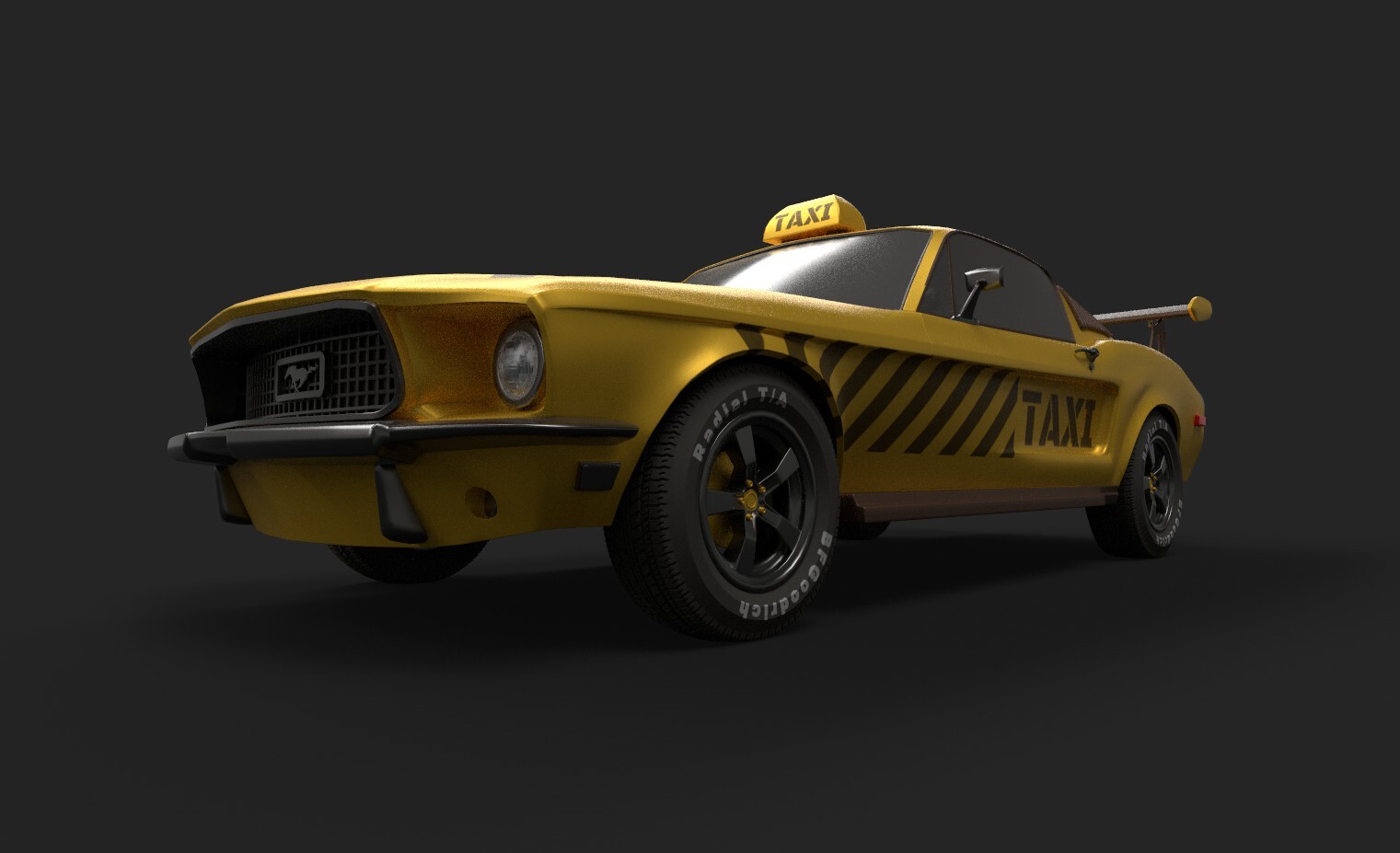ArtStation - Modified Taxi Car