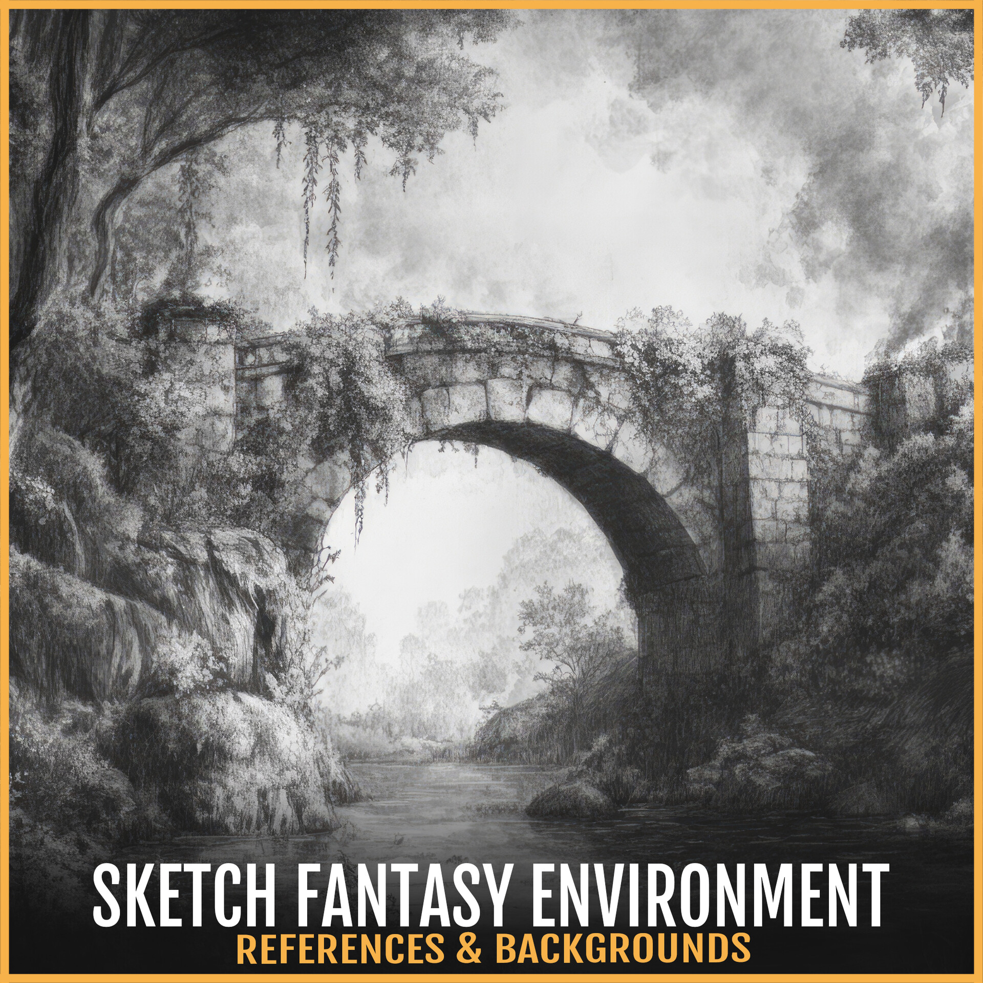 how to draw fantasy environments