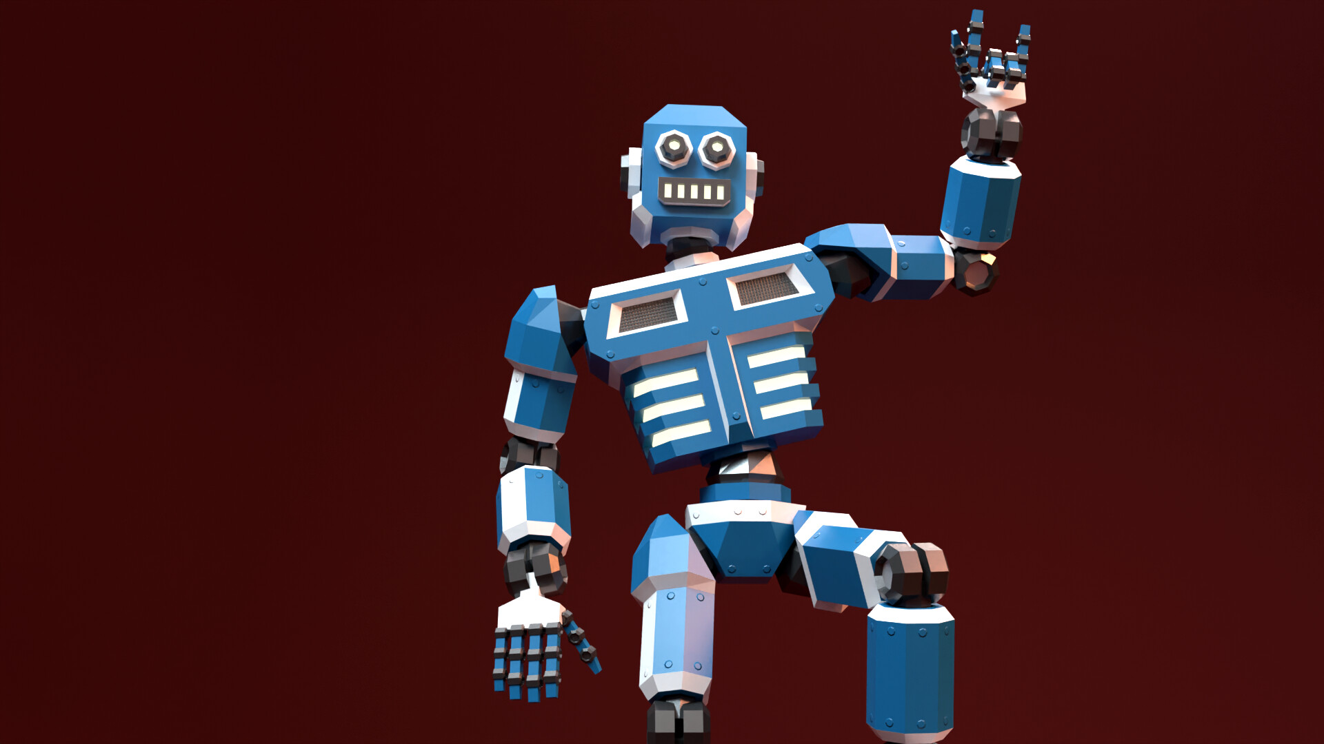 ArtStation - Simple Robot low-poly stylized