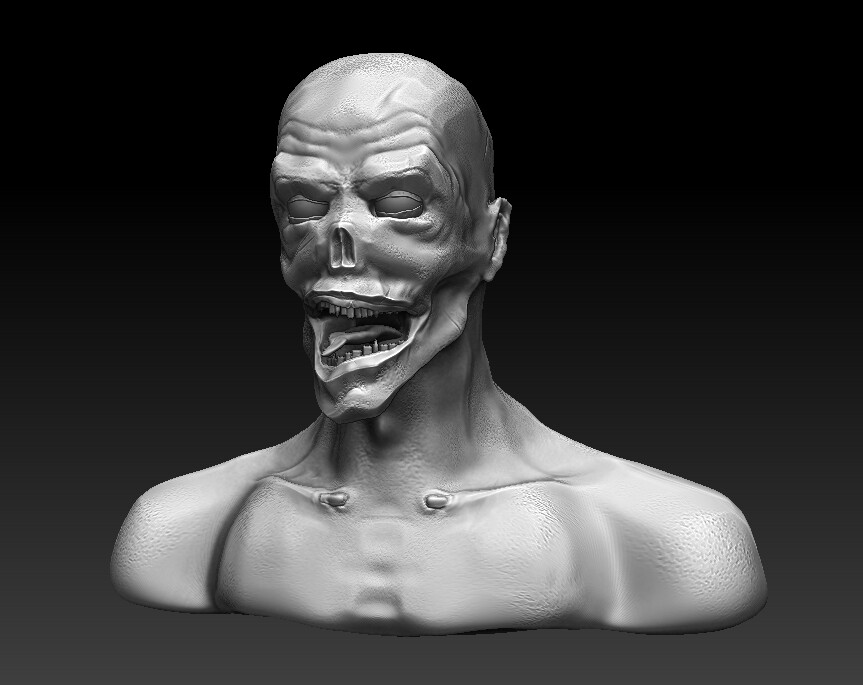 ArtStation - Zombie Sculpt Progress