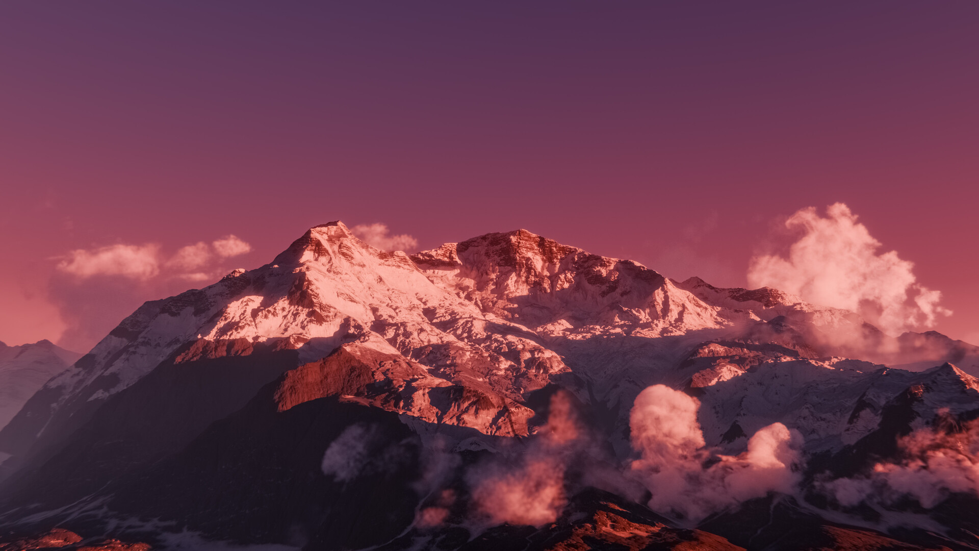 ArtStation - CG Himalayan Study 3 | The Setting Glow