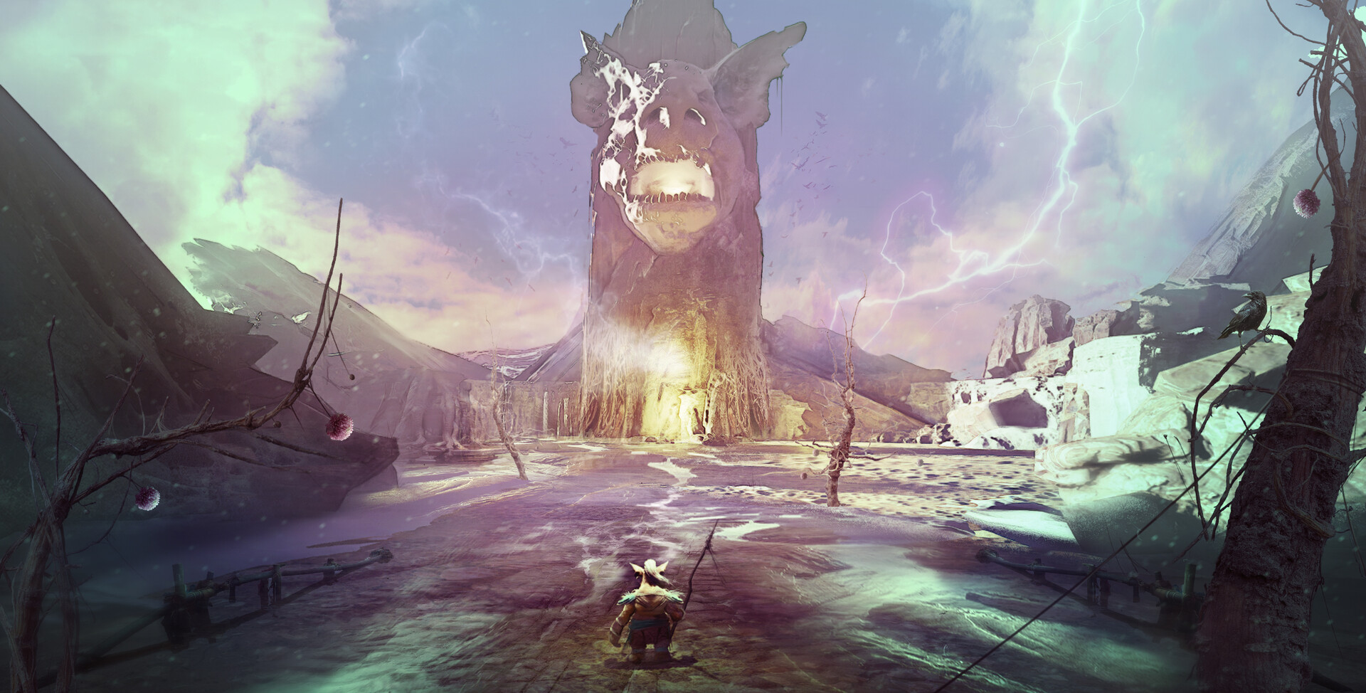 ArtStation - PIG WARRIOR ENVIRONMENT1