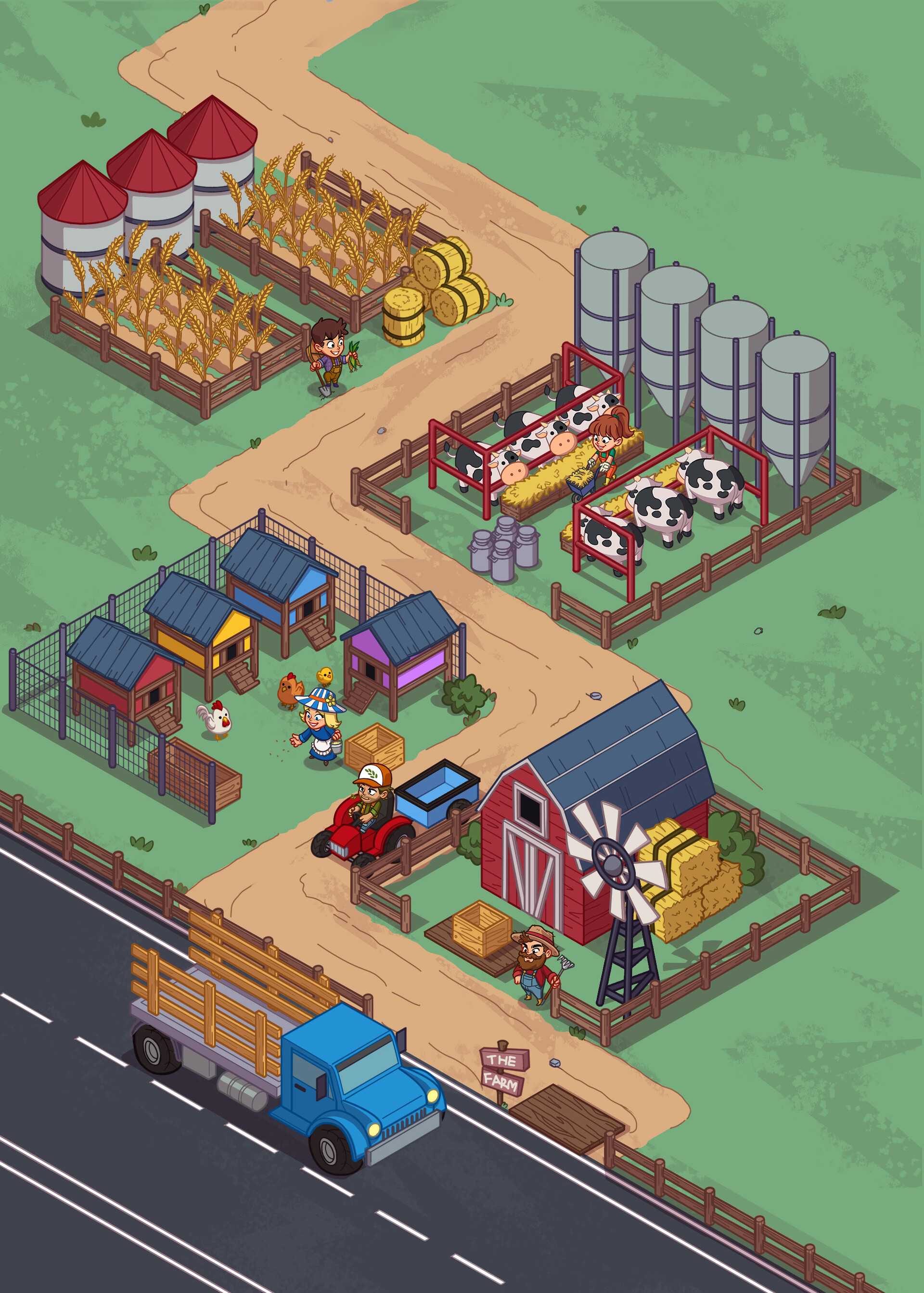 ArtStation - idle farm game concept