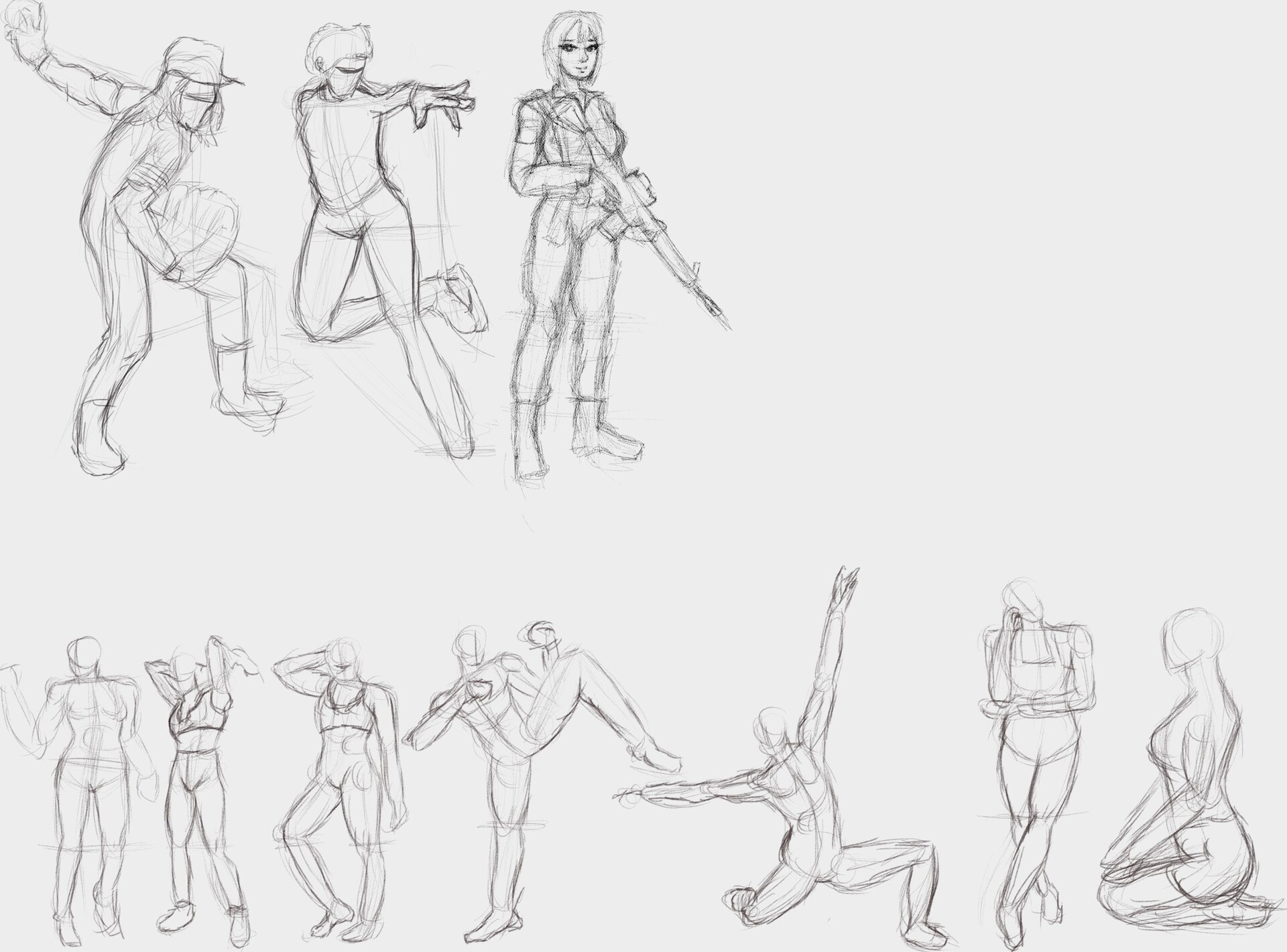 ArtStation - Character Sketch Practice