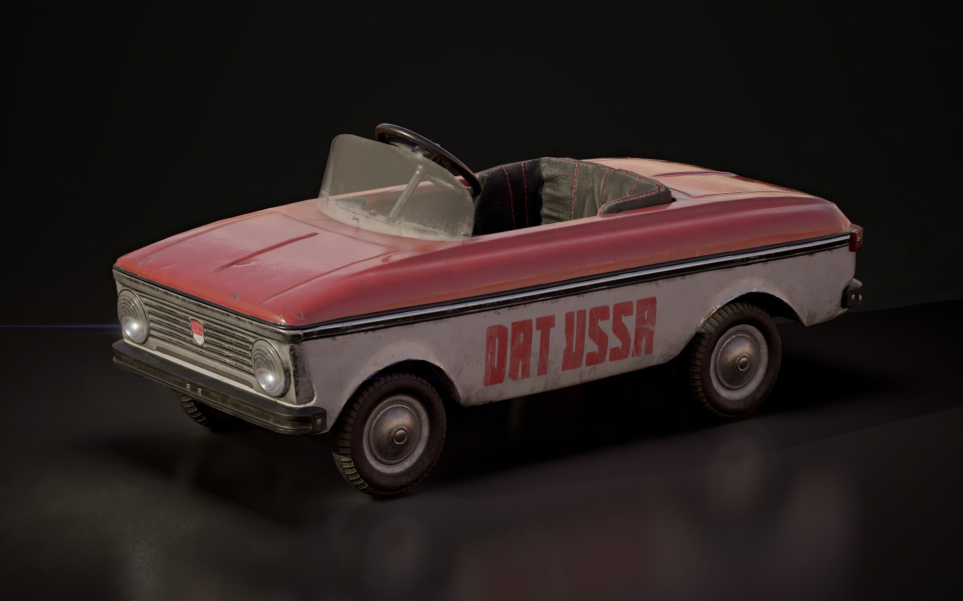 ArtStation - Children's car Moskvich