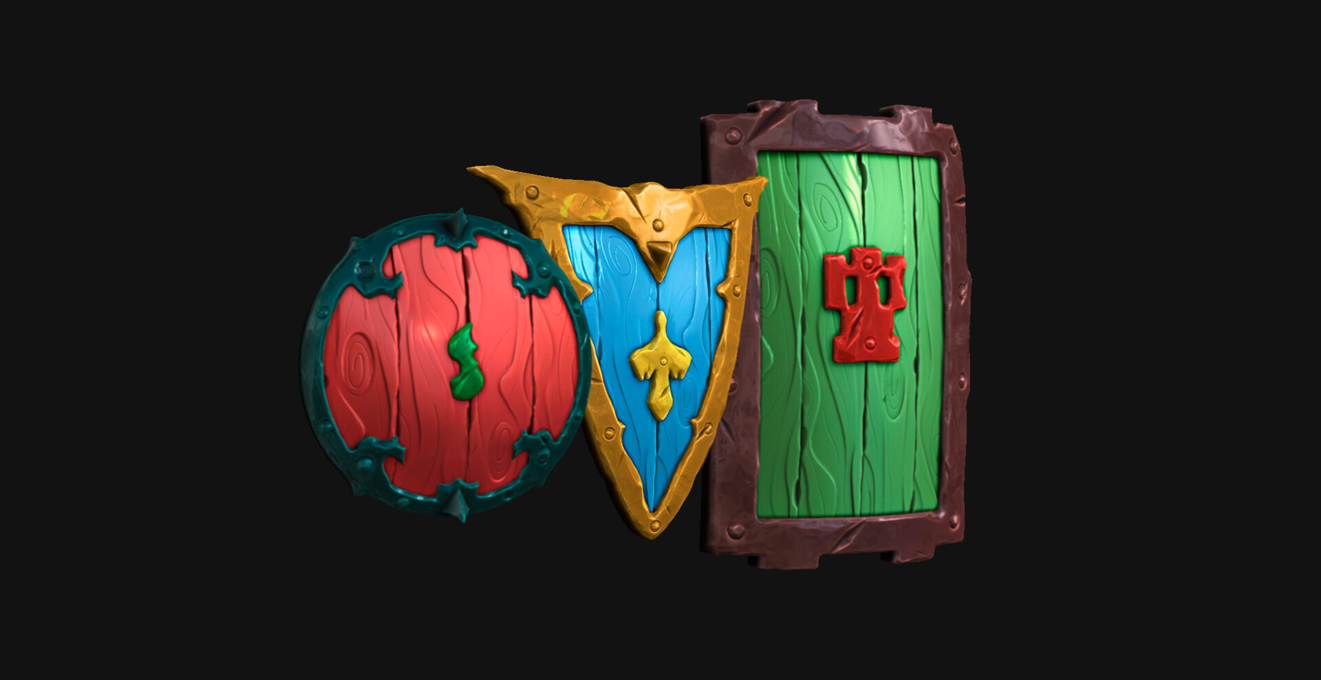 ArtStation - Stylized shields