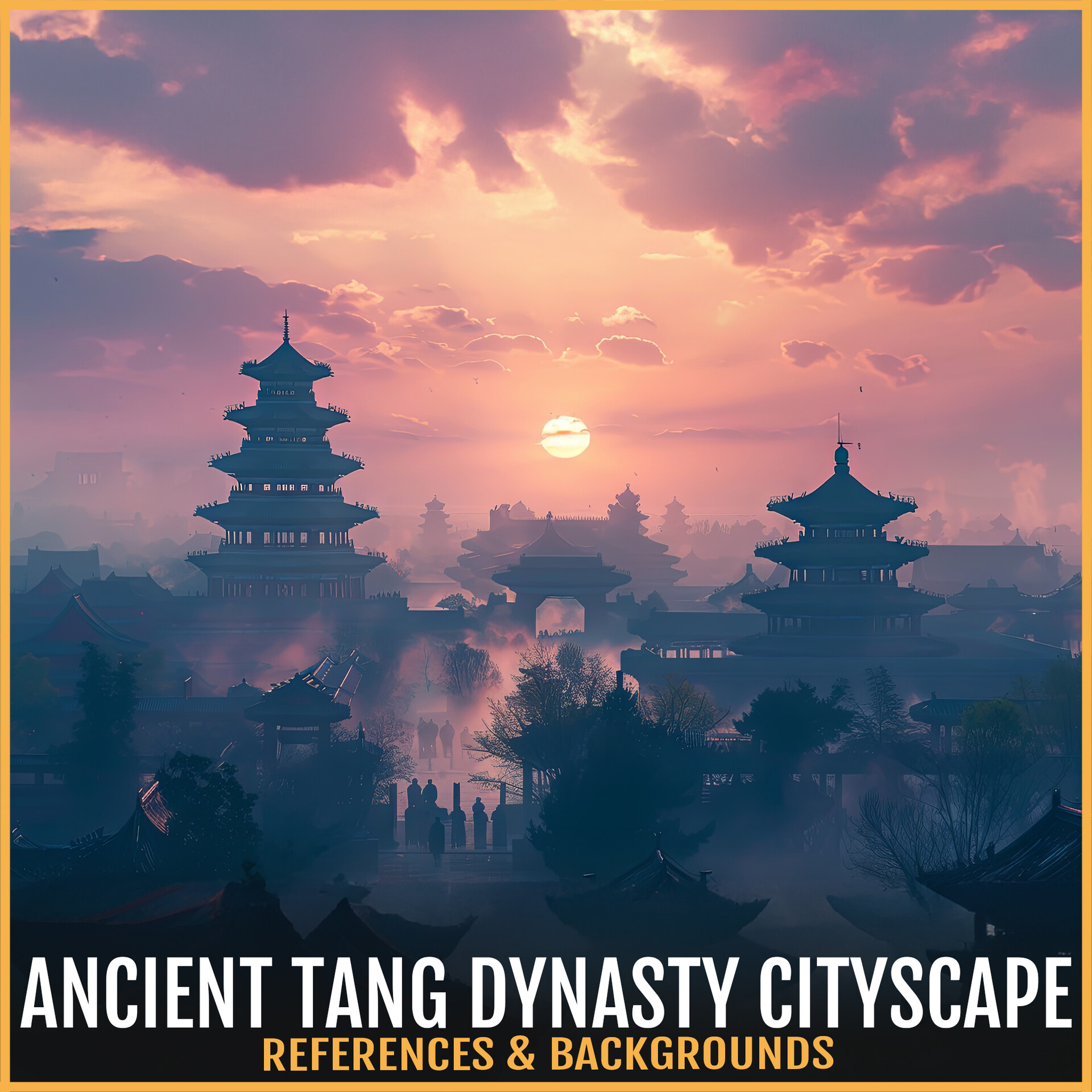 ArtStation - 505 Ancient Tang Dynasty cityscape