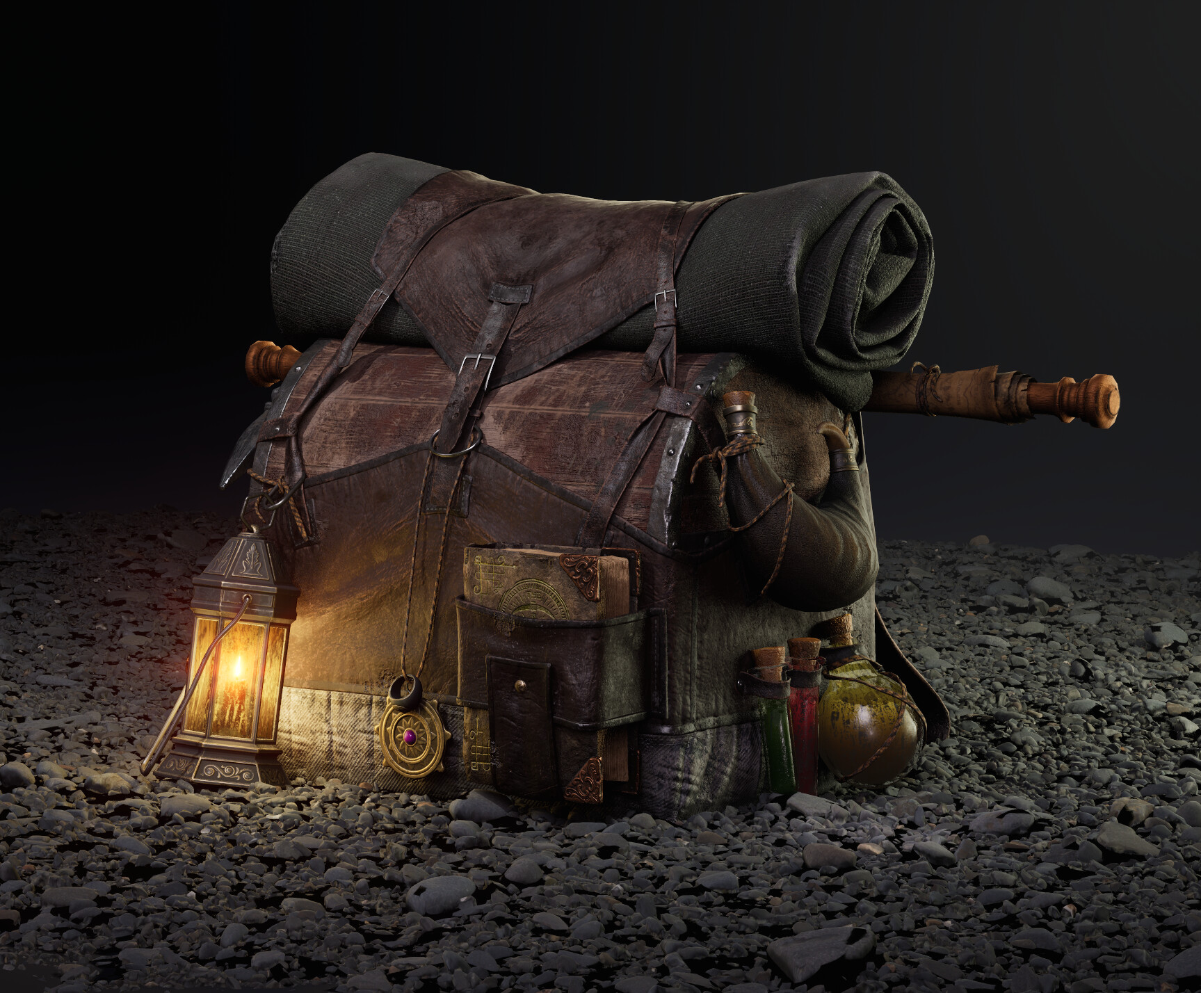 ArtStation - Fantasy Backpack