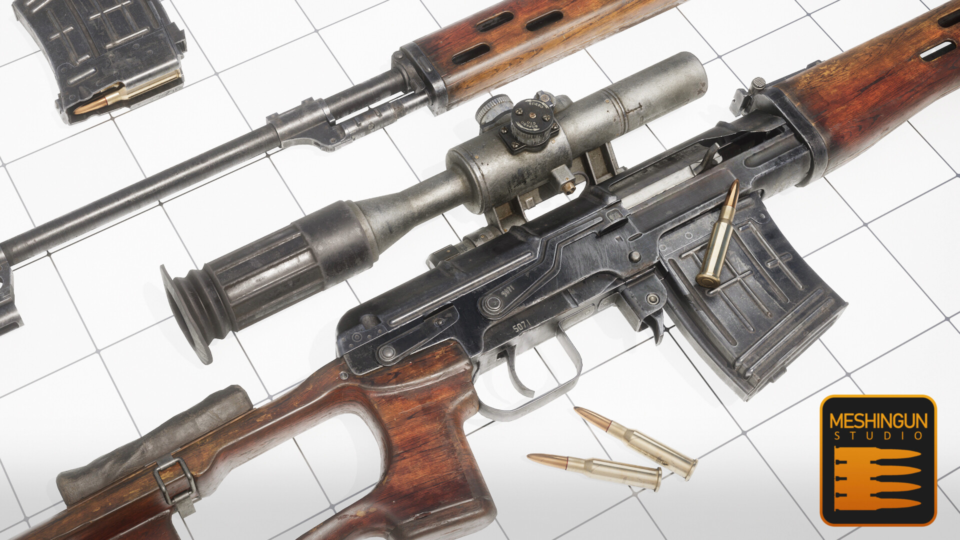 ArtStation - SVD Dragunov UE5 Nanite