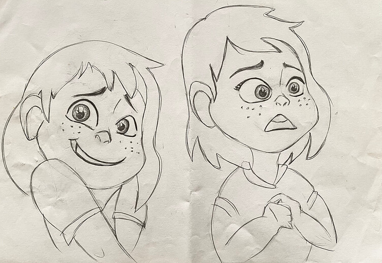 ArtStation - freehand drawing character sketch