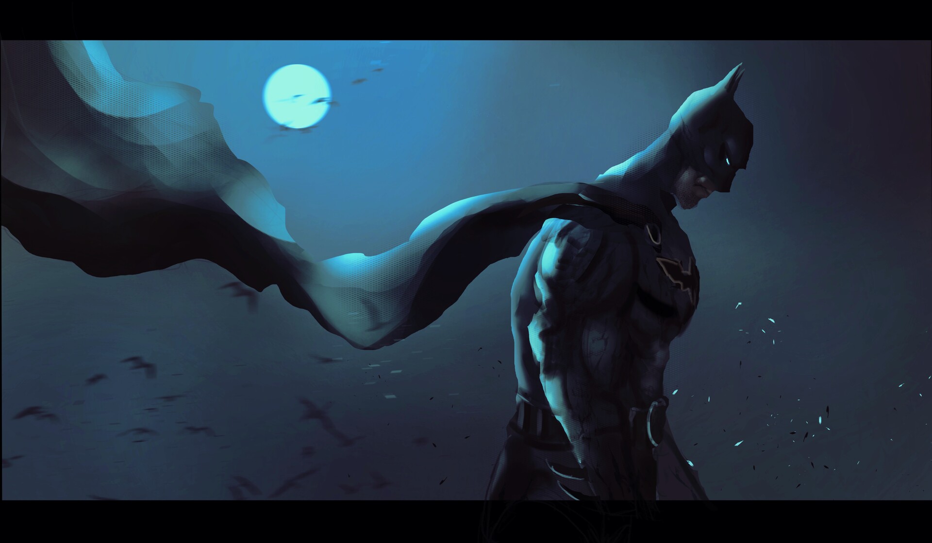 ArtStation - Batman moon