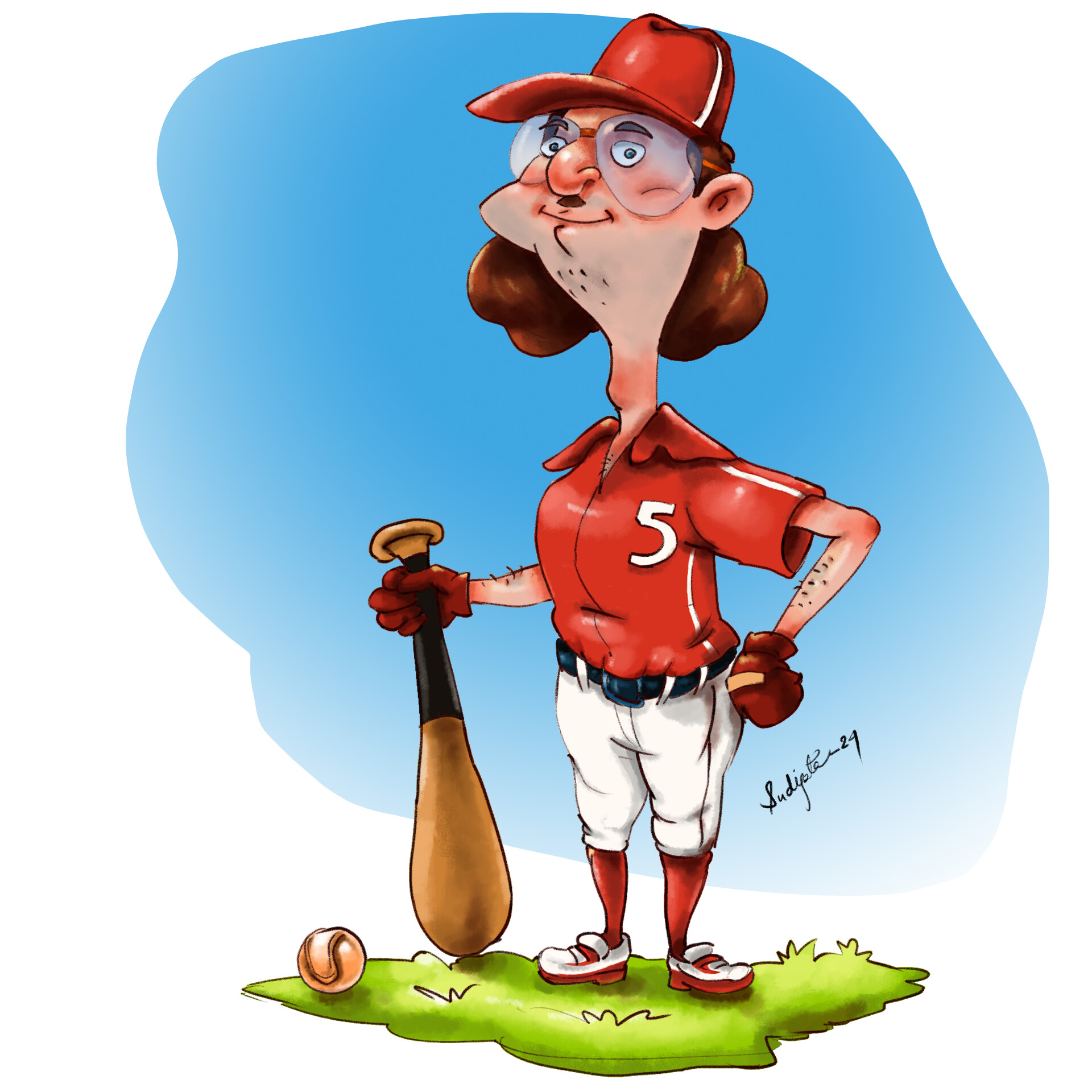 ArtStation - Character Concept art (Slugger Sam)