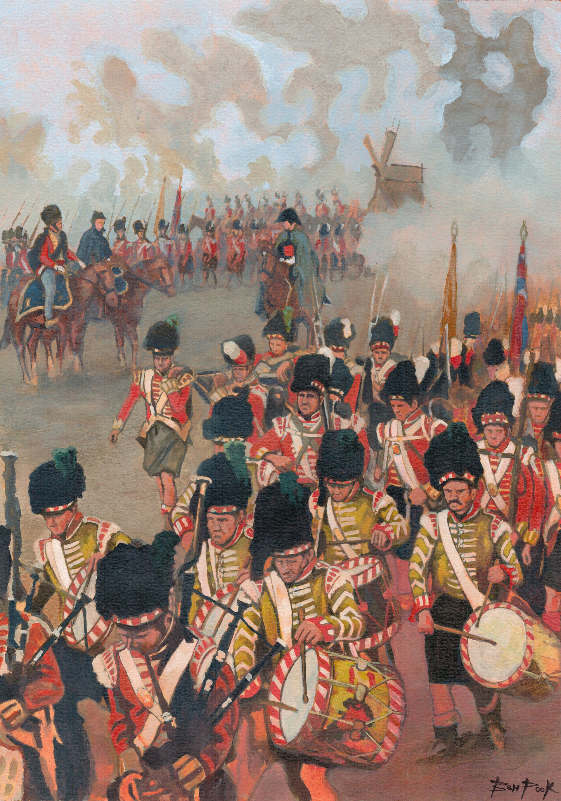 ArtStation - 'Marching from Quatre Bras'