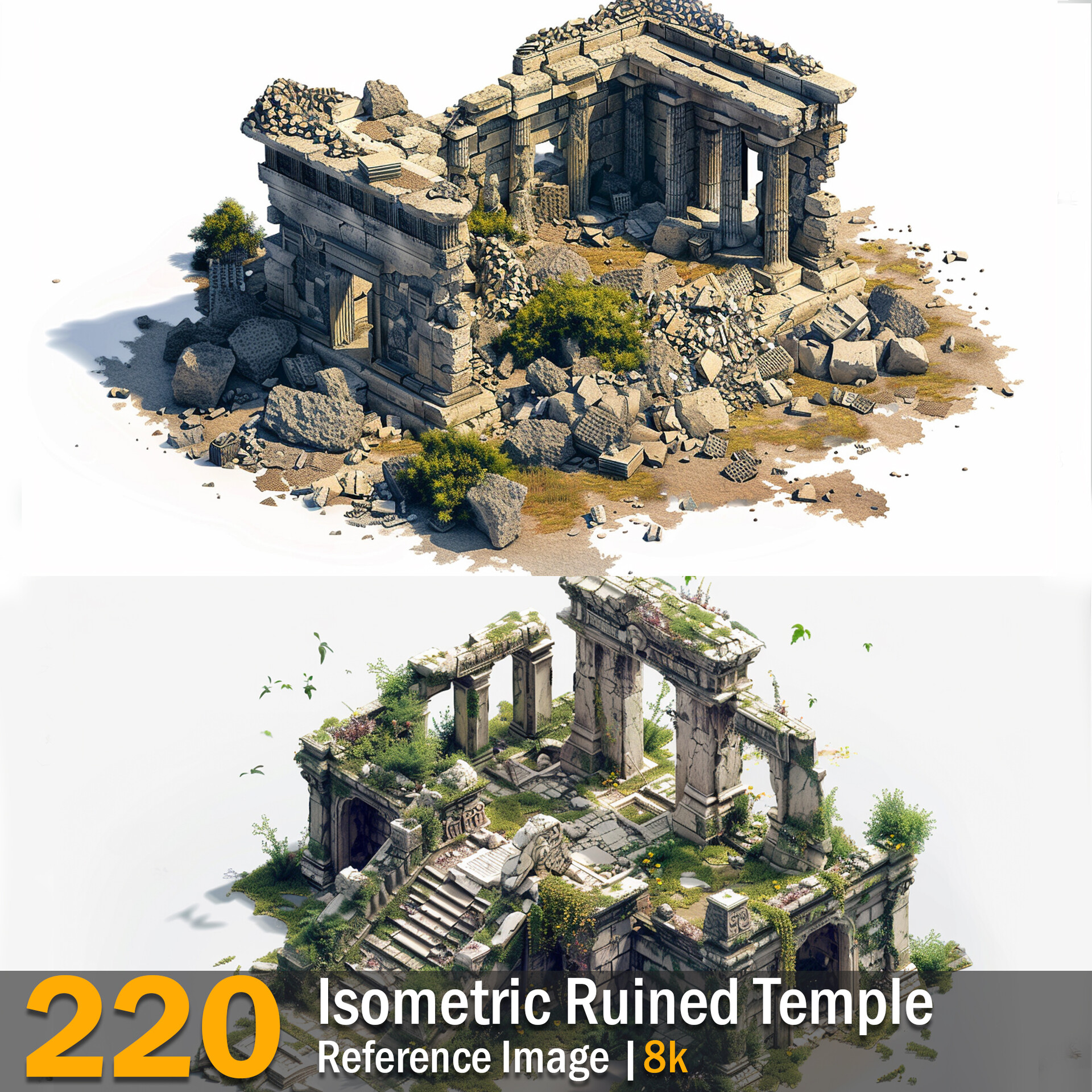 ArtStation - Isometric Ruined Temple | Reference Images | 8K