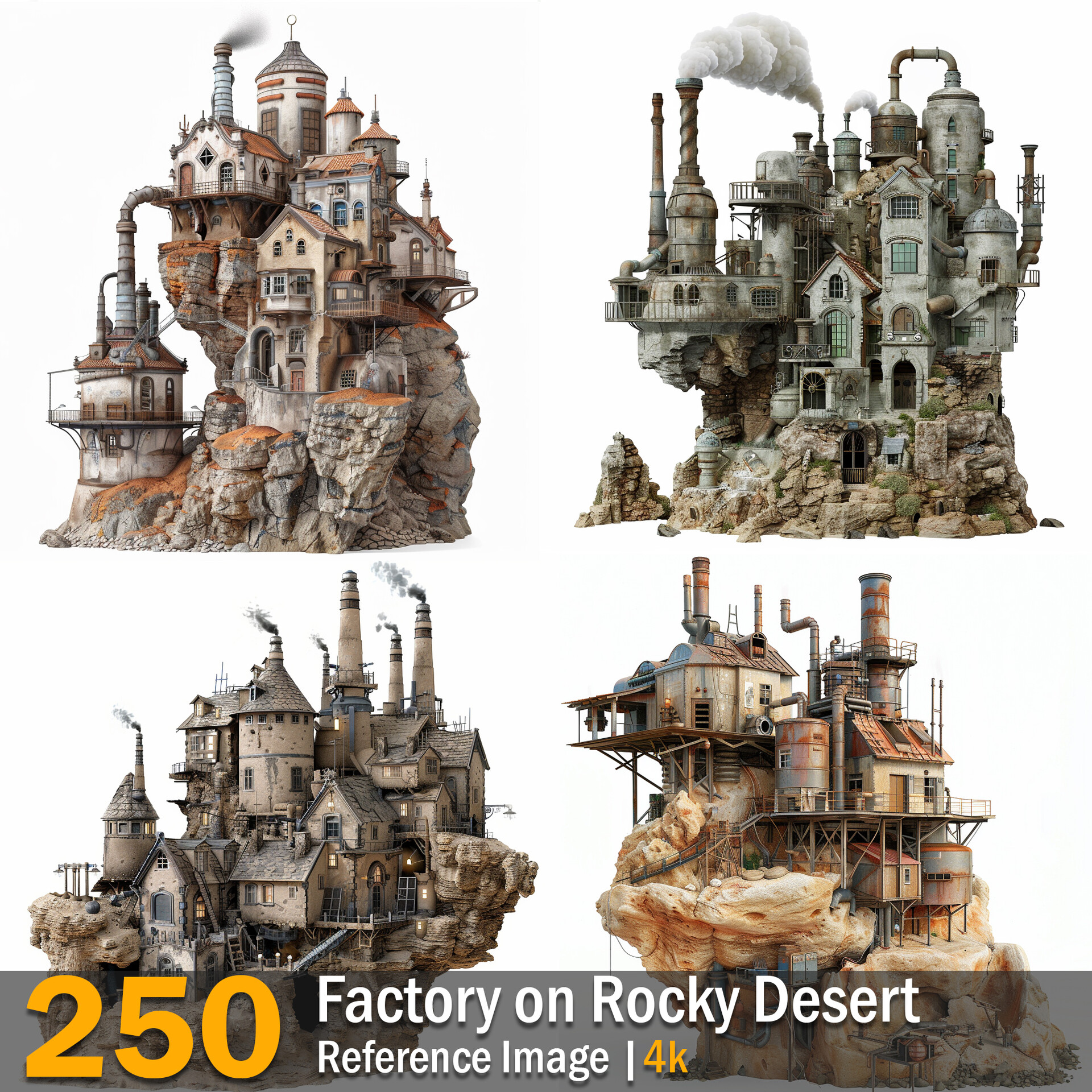 ArtStation - Factory on Rocky Desert | Reference Images | 4K