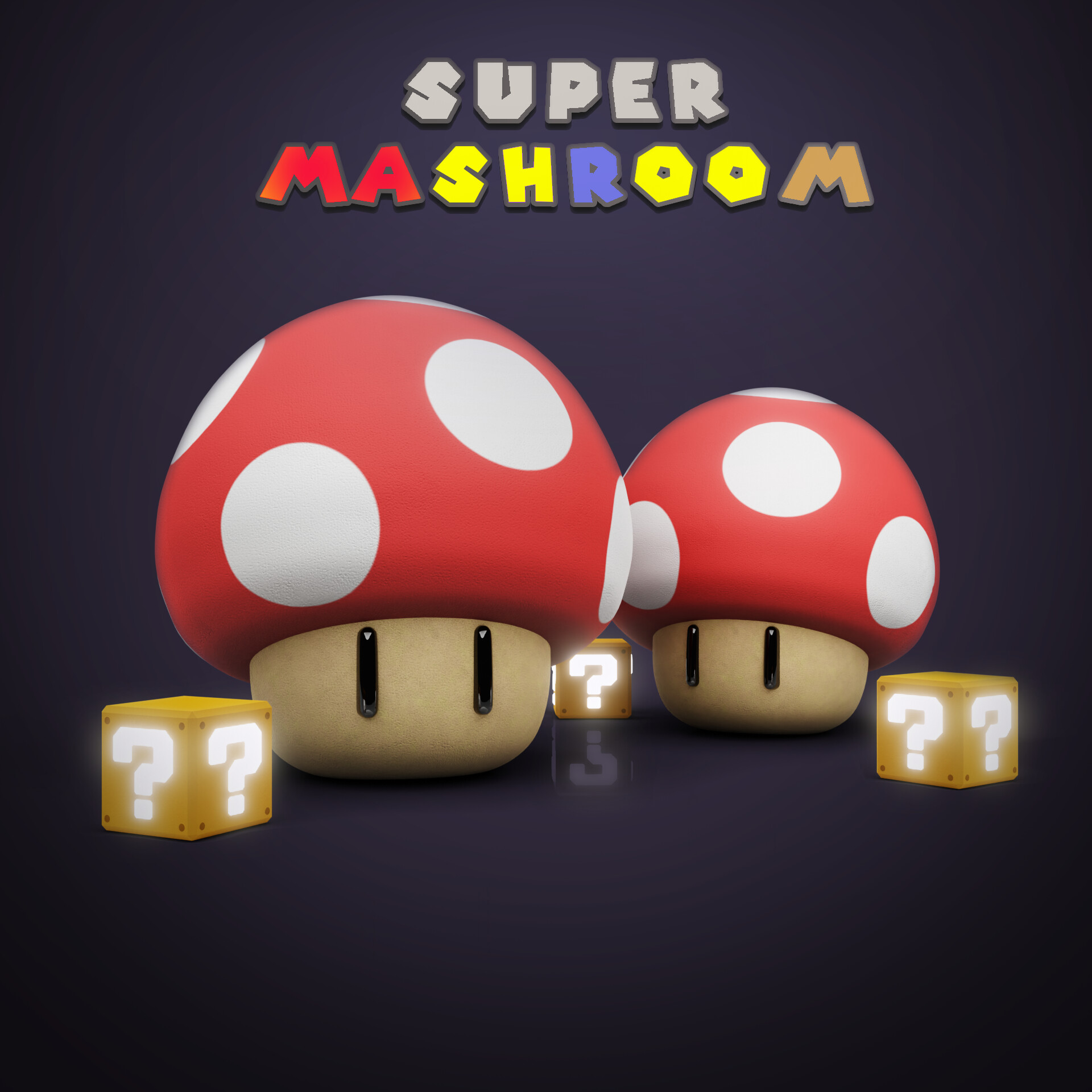 ArtStation - I created and Rendered SuperMashrooms.