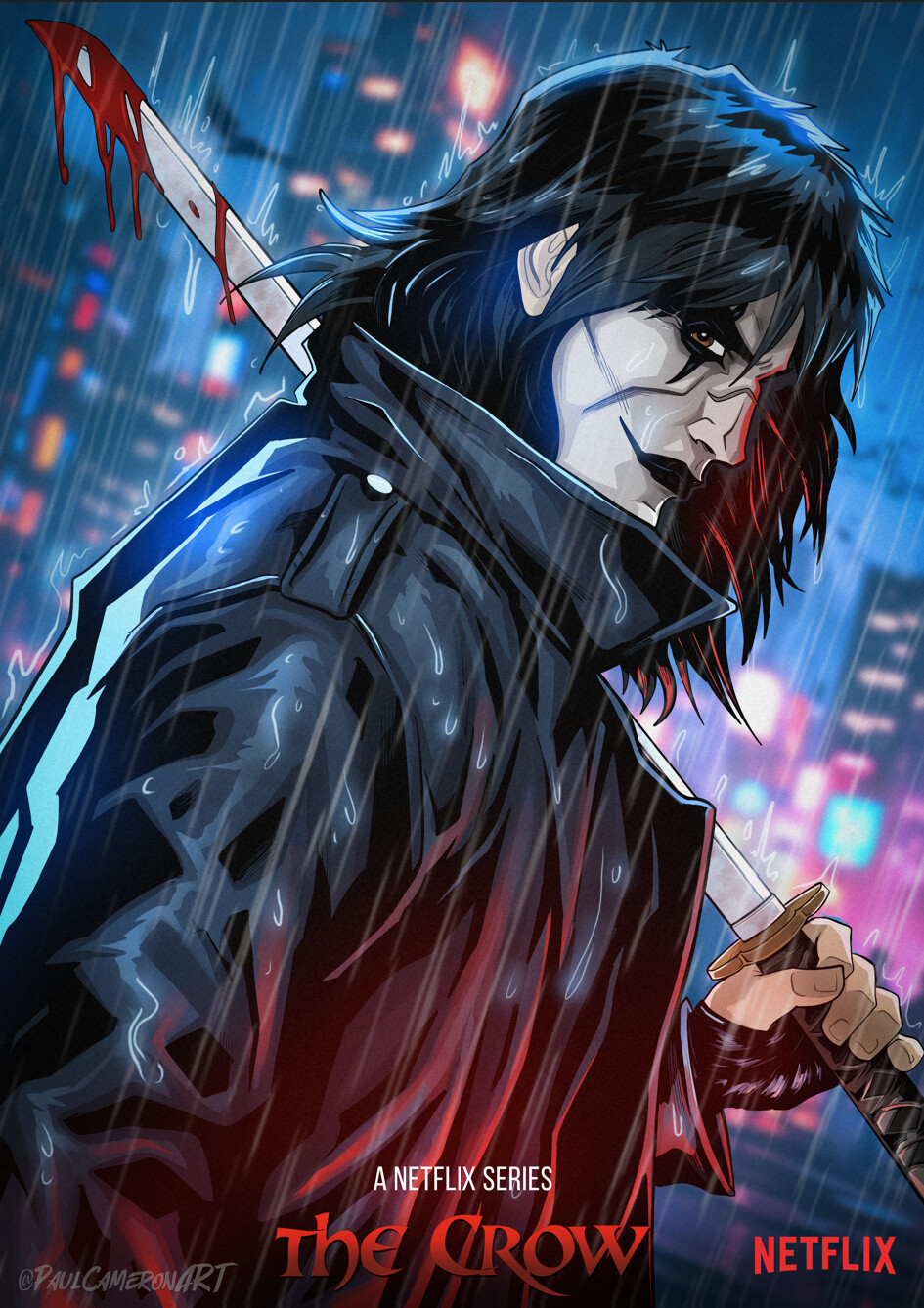 ArtStation - The Crow - Anime style