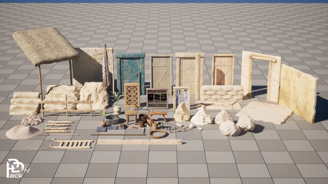 PackDev - Afghan Village / 58 Assets