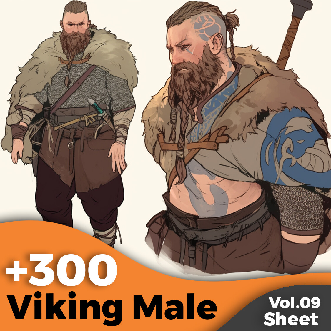 ArtStation - +300 Viking Male Sheet Reference Images(4k)