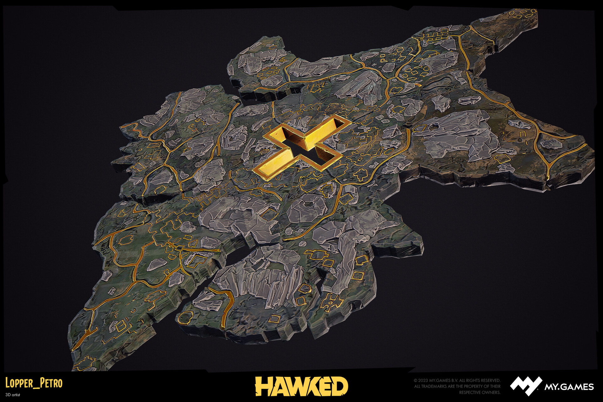 Lopper Petro - HAWKED - STONE Treasure Map