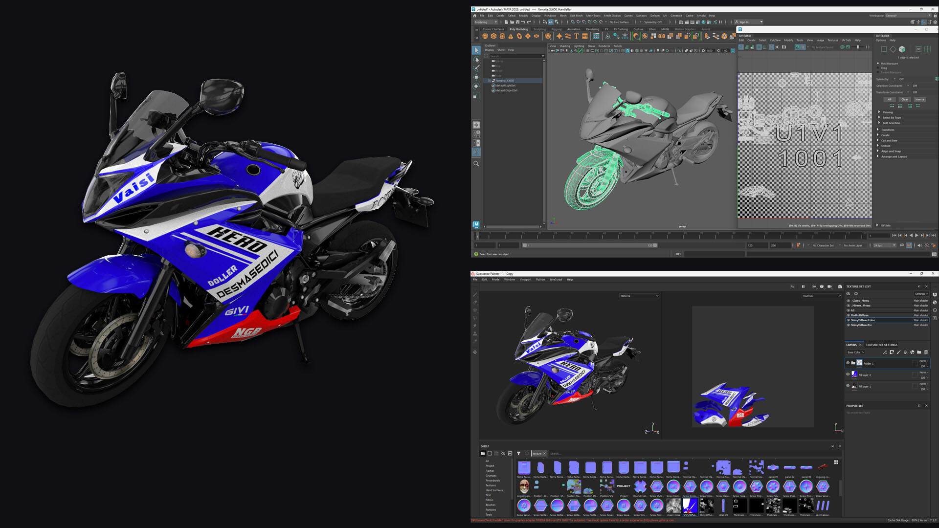 Vamshi krishna k - UV Undrop and Texturing