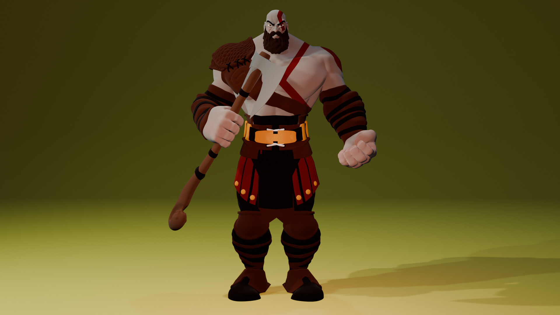 ArtStation - Stylized Kratos