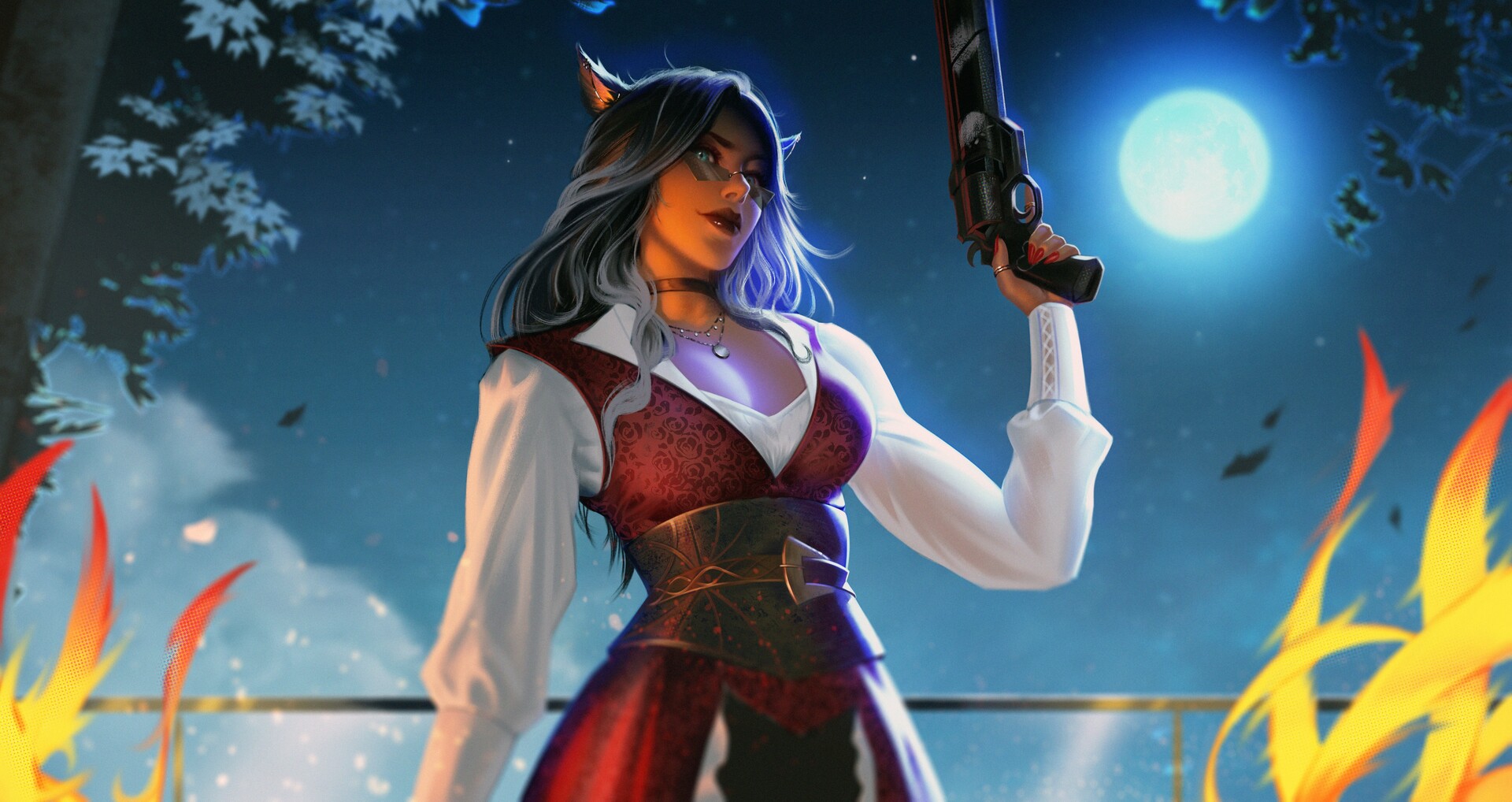 ArtStation - Seraphina Scarlet - The Mysterious Shadow Hunter