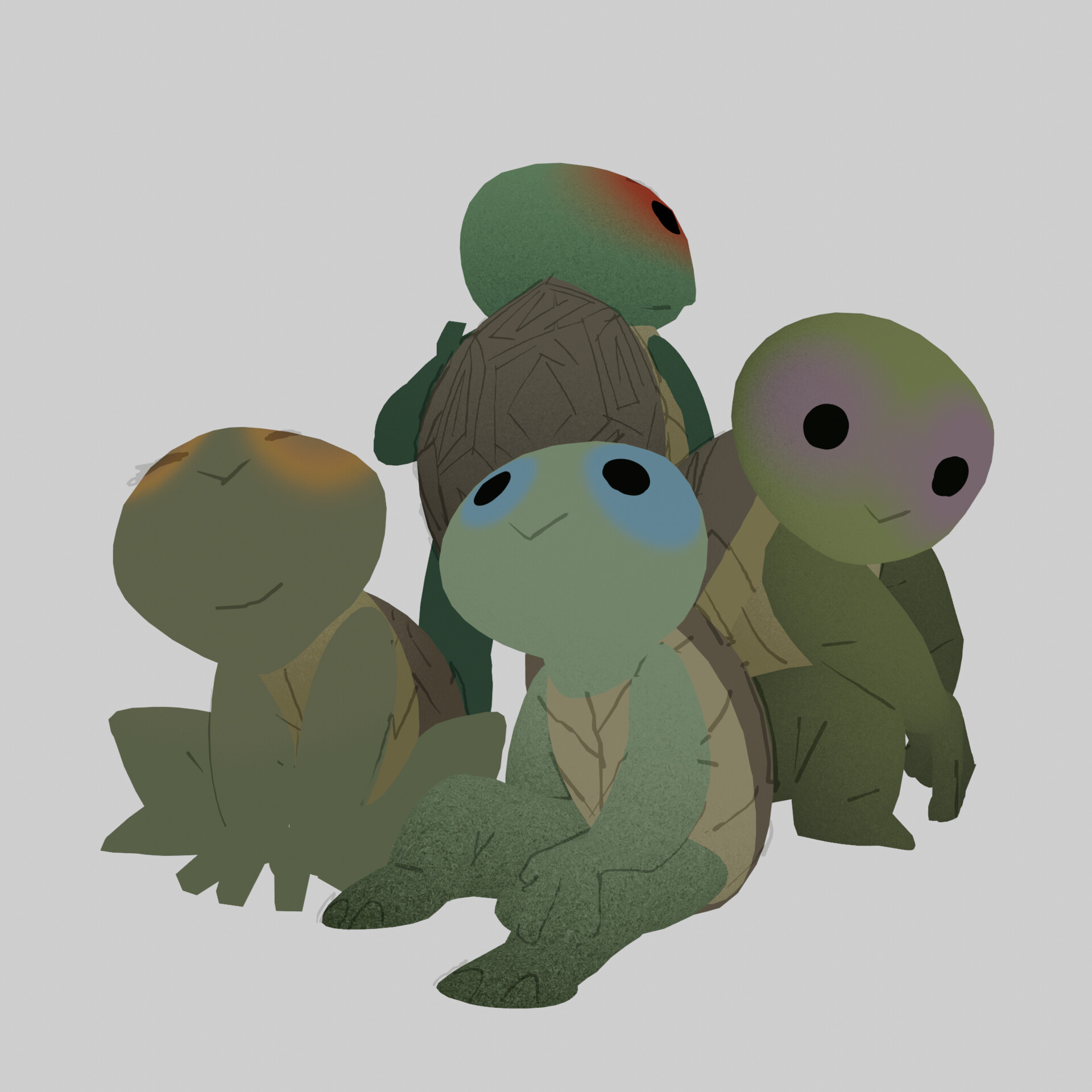 ArtStation - Baby Ninja Turtles