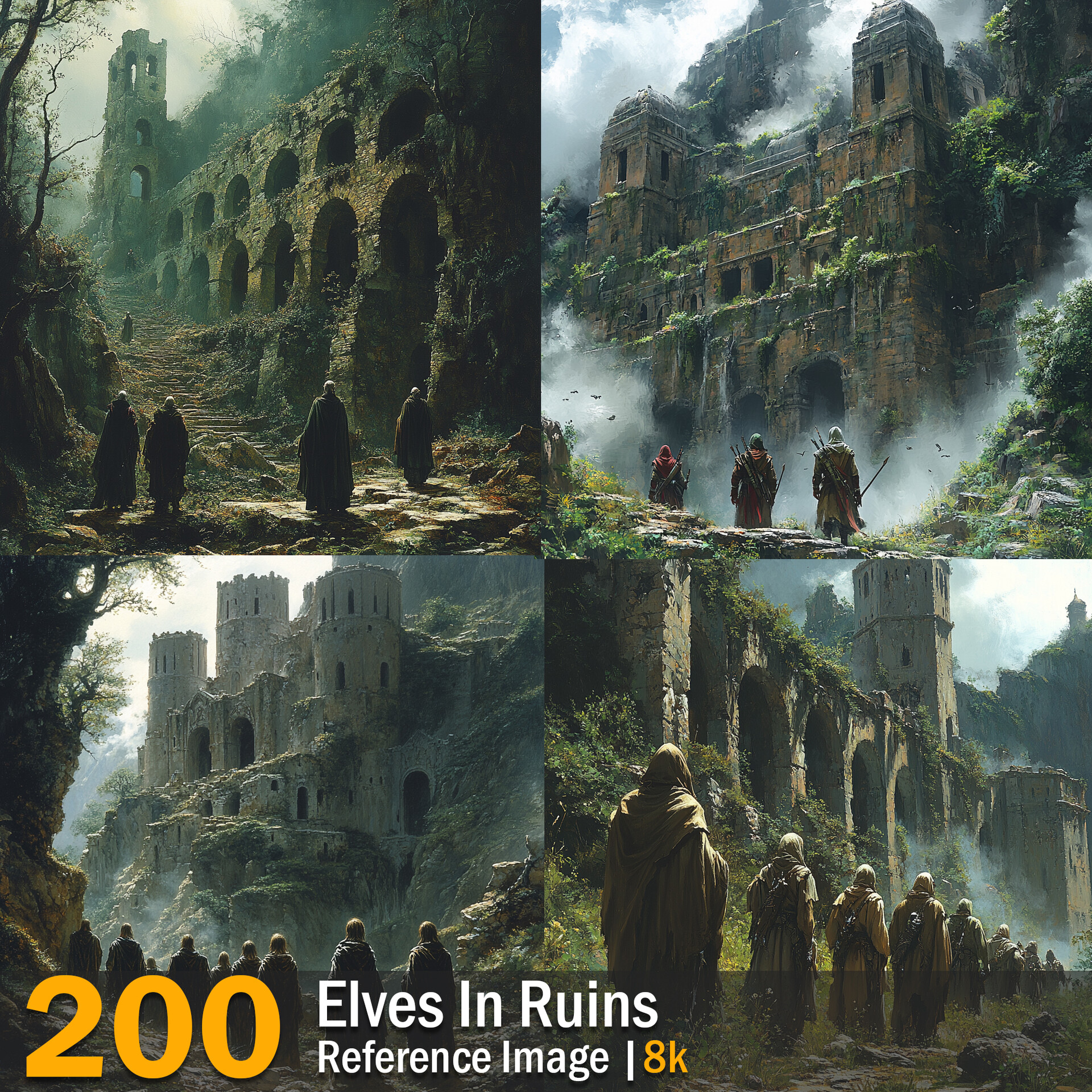 ArtStation - Elves In Ruins | Reference Images | 8K